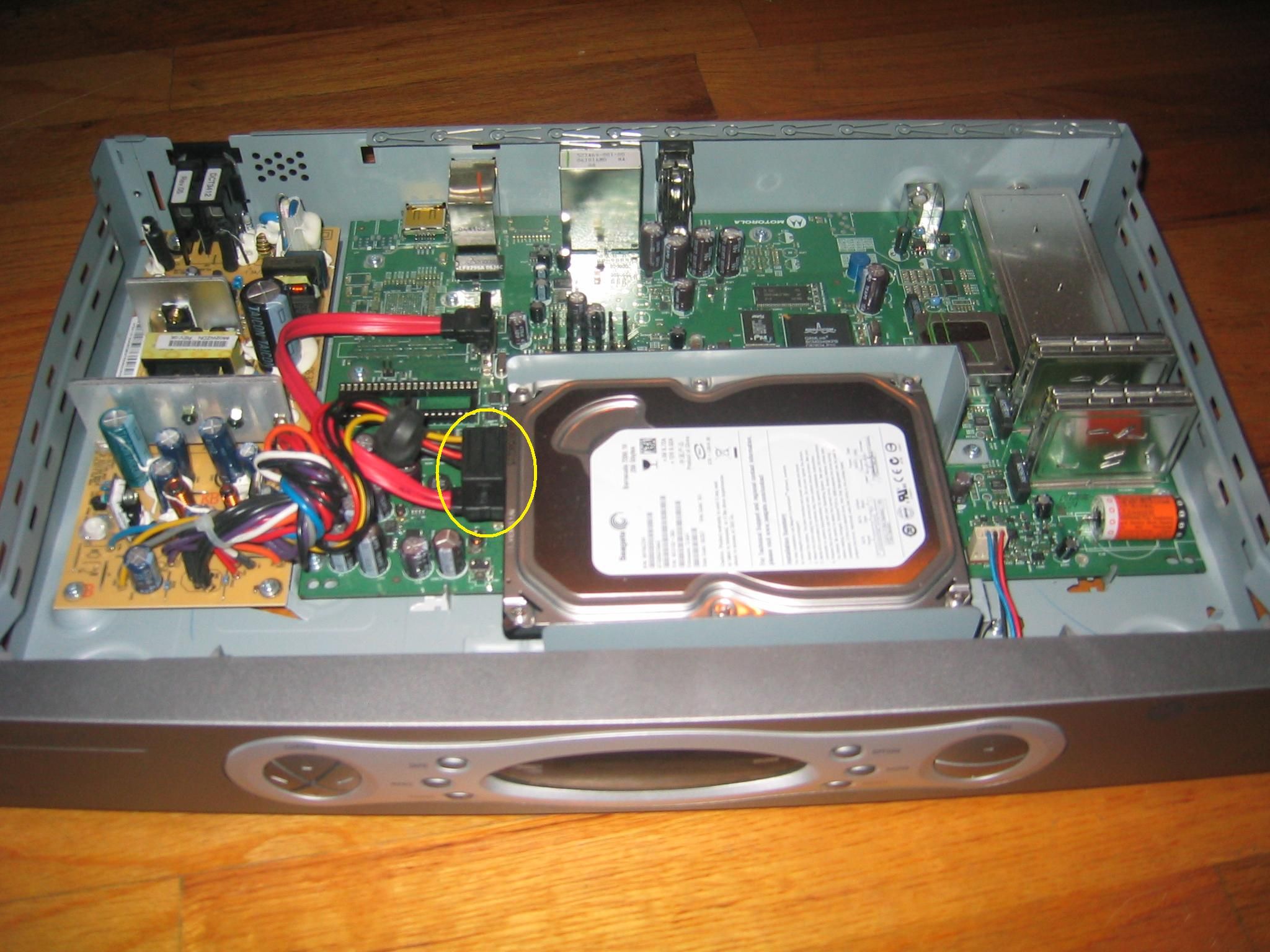 Mod Your Motorola Standard Definition PVR (DVR) With a Bigger Harddrive ...