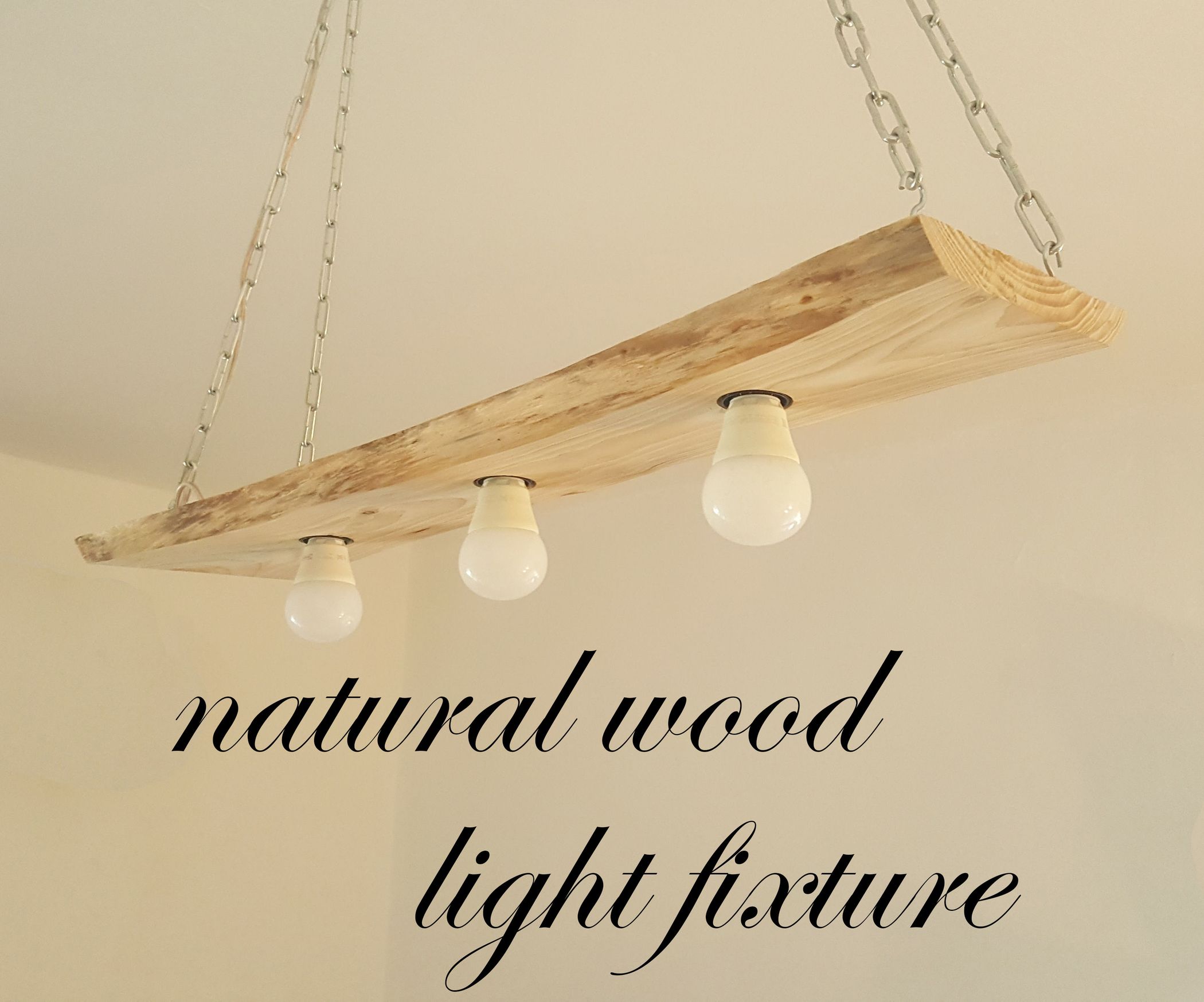 Natural Wood Light Fixture : 4 Steps (with Pictures) - Instructables