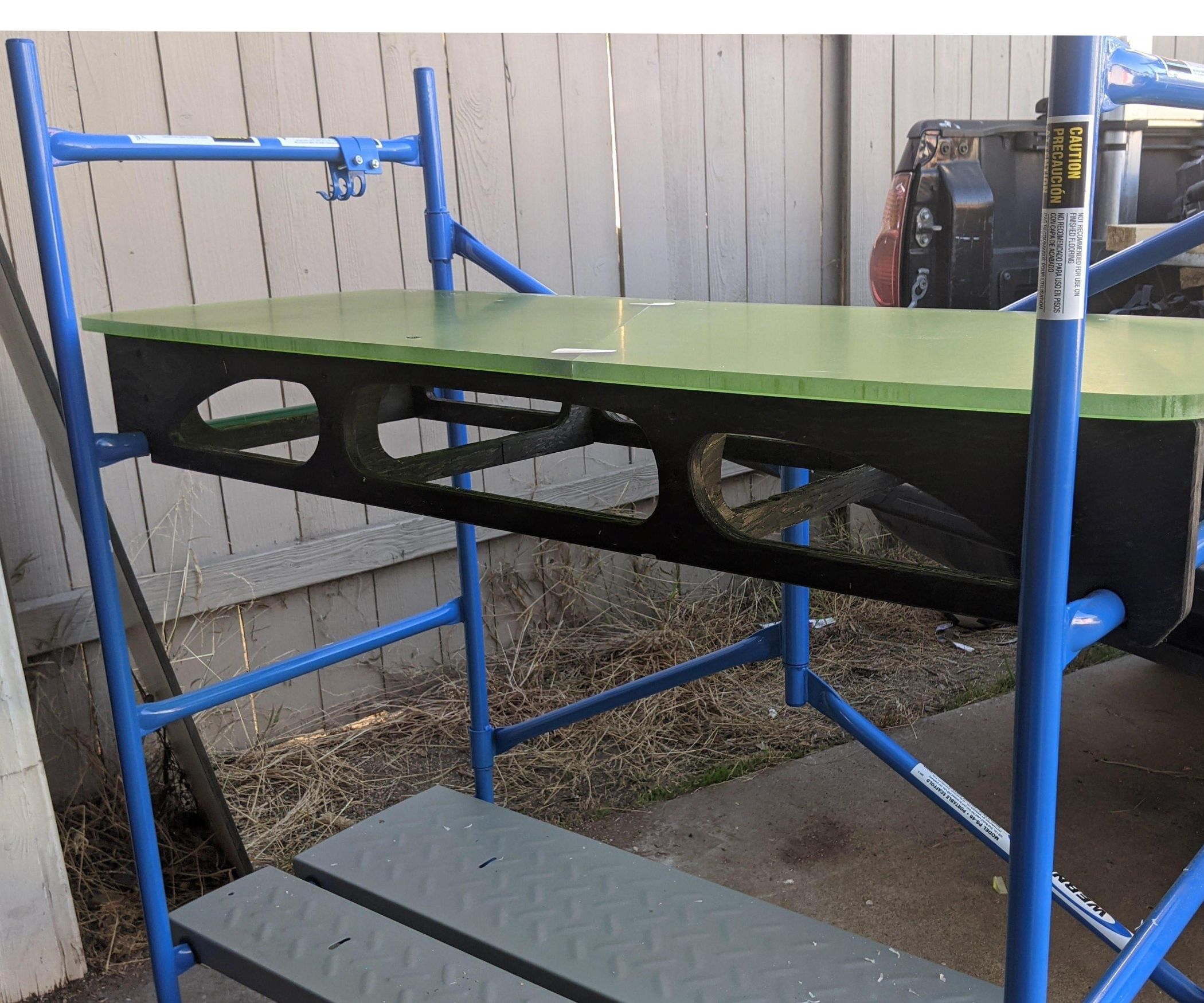 Reclaimed Scaffold Desk : 7 Steps - Instructables