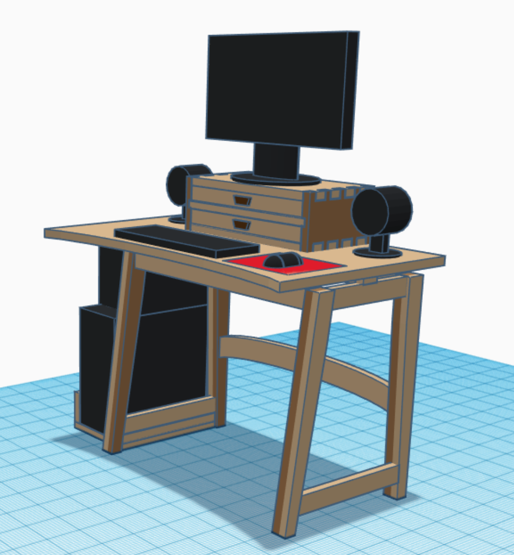 DIY Mid Century Modern Computer Desk With Reclaimed Wood : 16 Steps ...