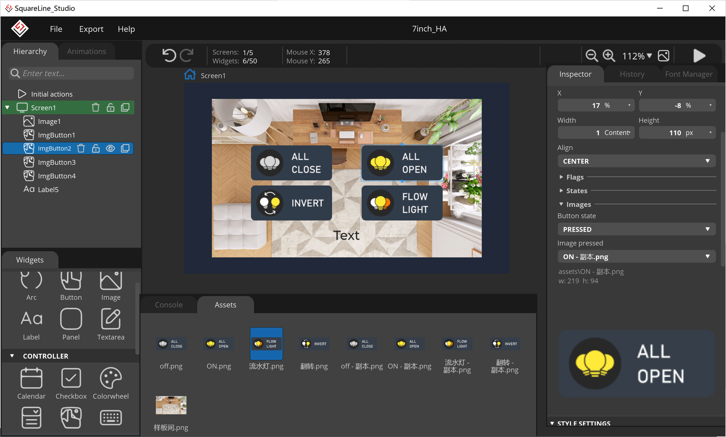 ESP32-S3 7" Display, Wireless Relay Controller With Integrated LVGL and Home Assistant(HA) : 4 ...