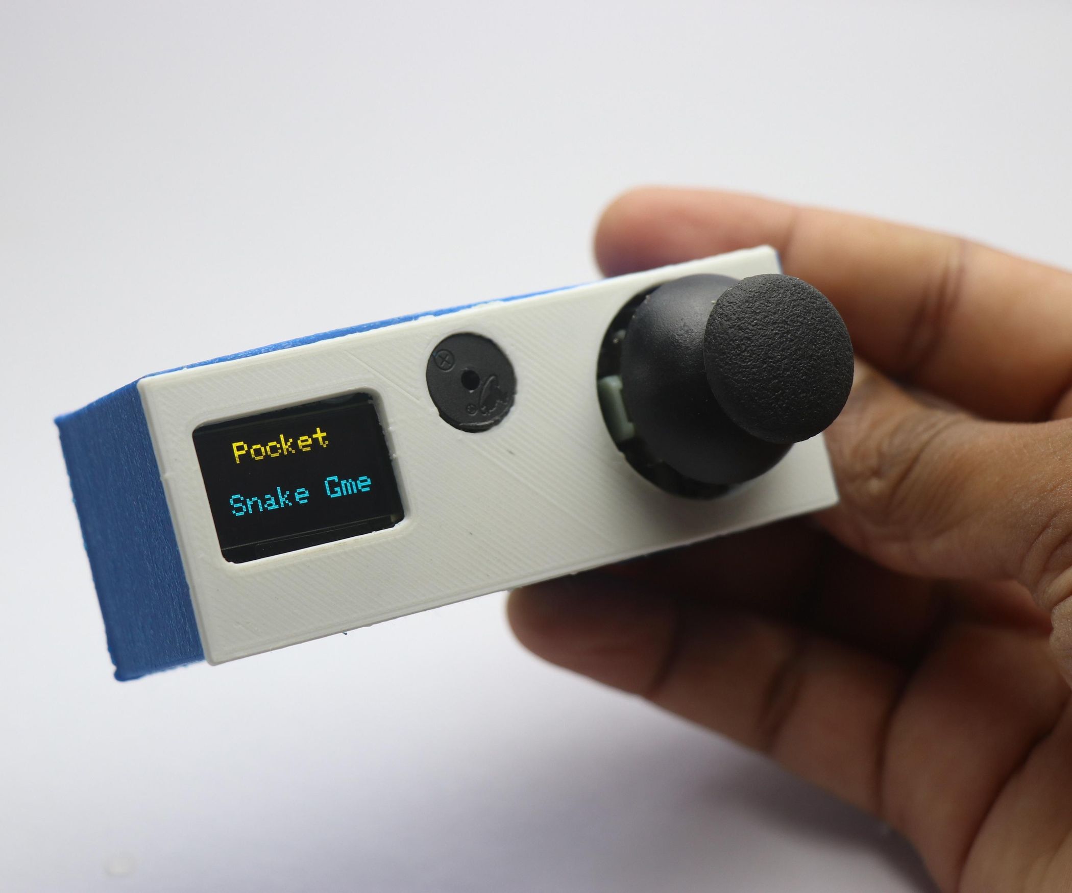 3D Printed Mini Snake Game Console | DIY Project : 5 Steps (with ...