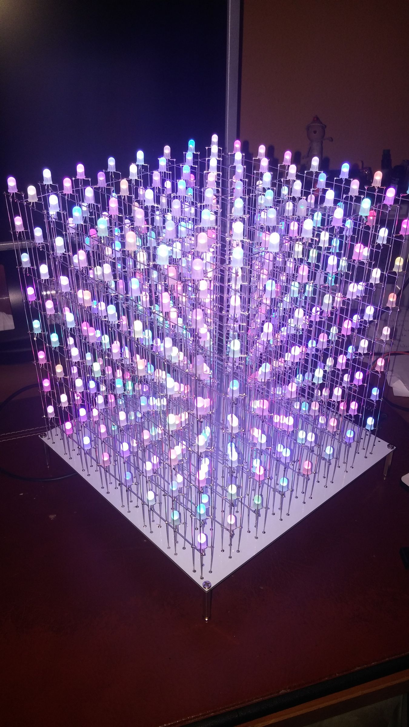 RGB LED CUBE 8x8x8 With Animation Creator : 13 Steps - Instructables