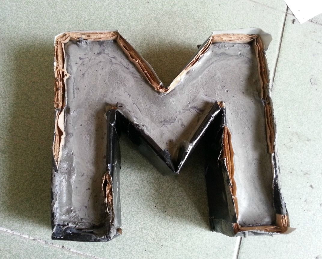 DIY Concrete Letter : 7 Steps (with Pictures) - Instructables