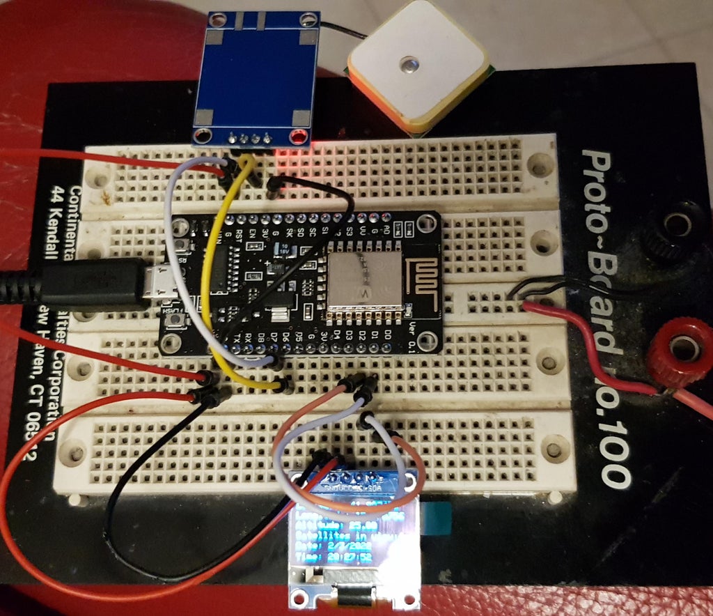 Nodemcu Esp8266 12e With Gps Oled Display Arduino Gps Arduino Nodemcu 5417
