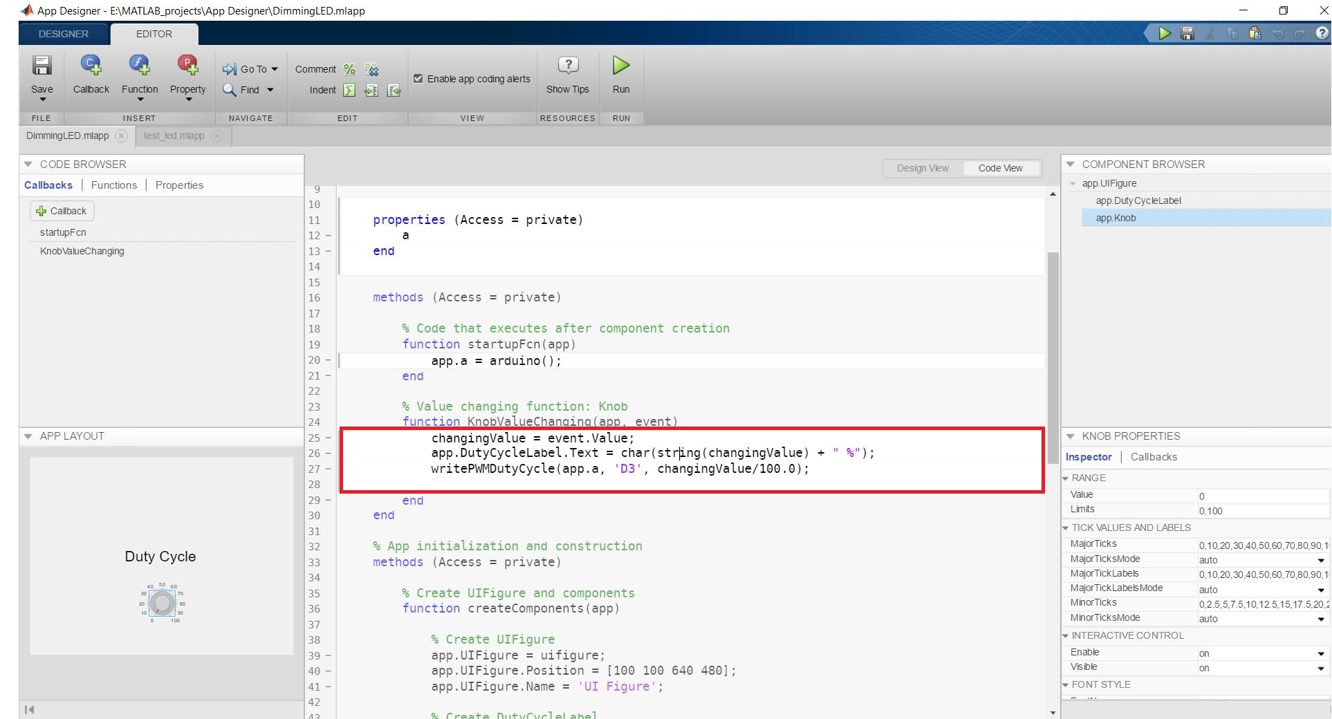 Using MATLAB App Designer With Arduino : 5 Steps - Instructables
