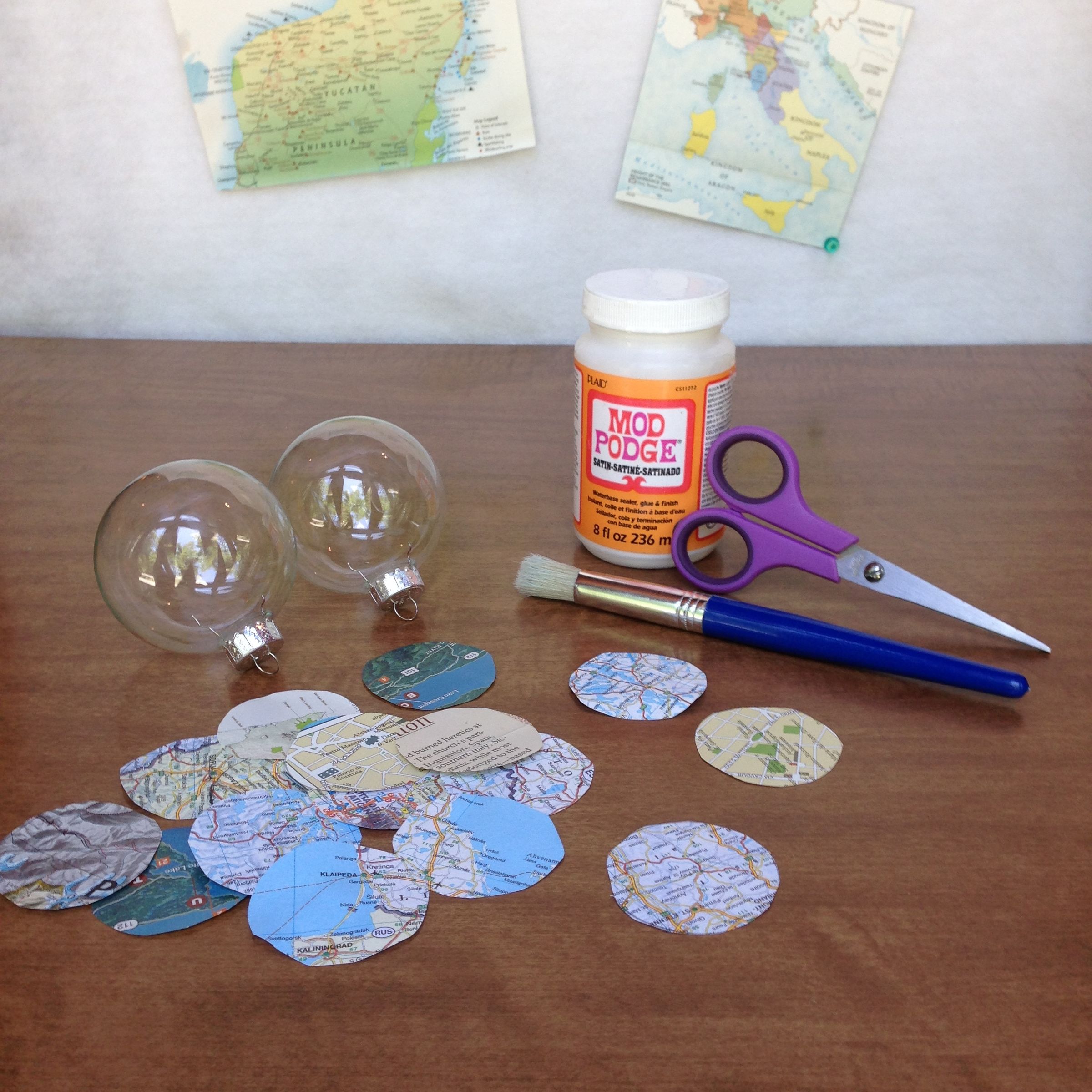 Recycled Map Ornament : 7 Steps - Instructables