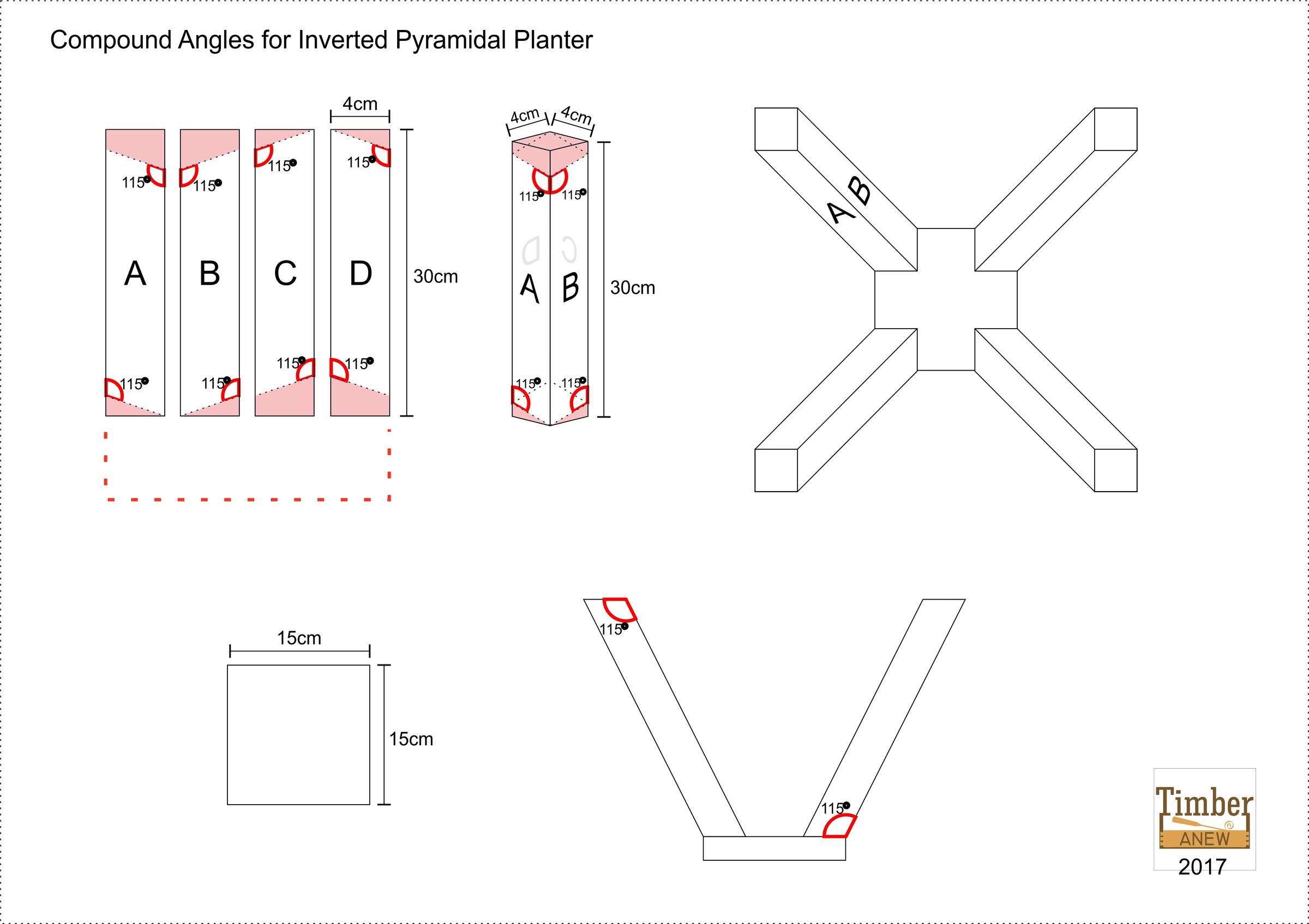 Rustic Pyramid Planter : 10 Steps (with Pictures) - Instructables