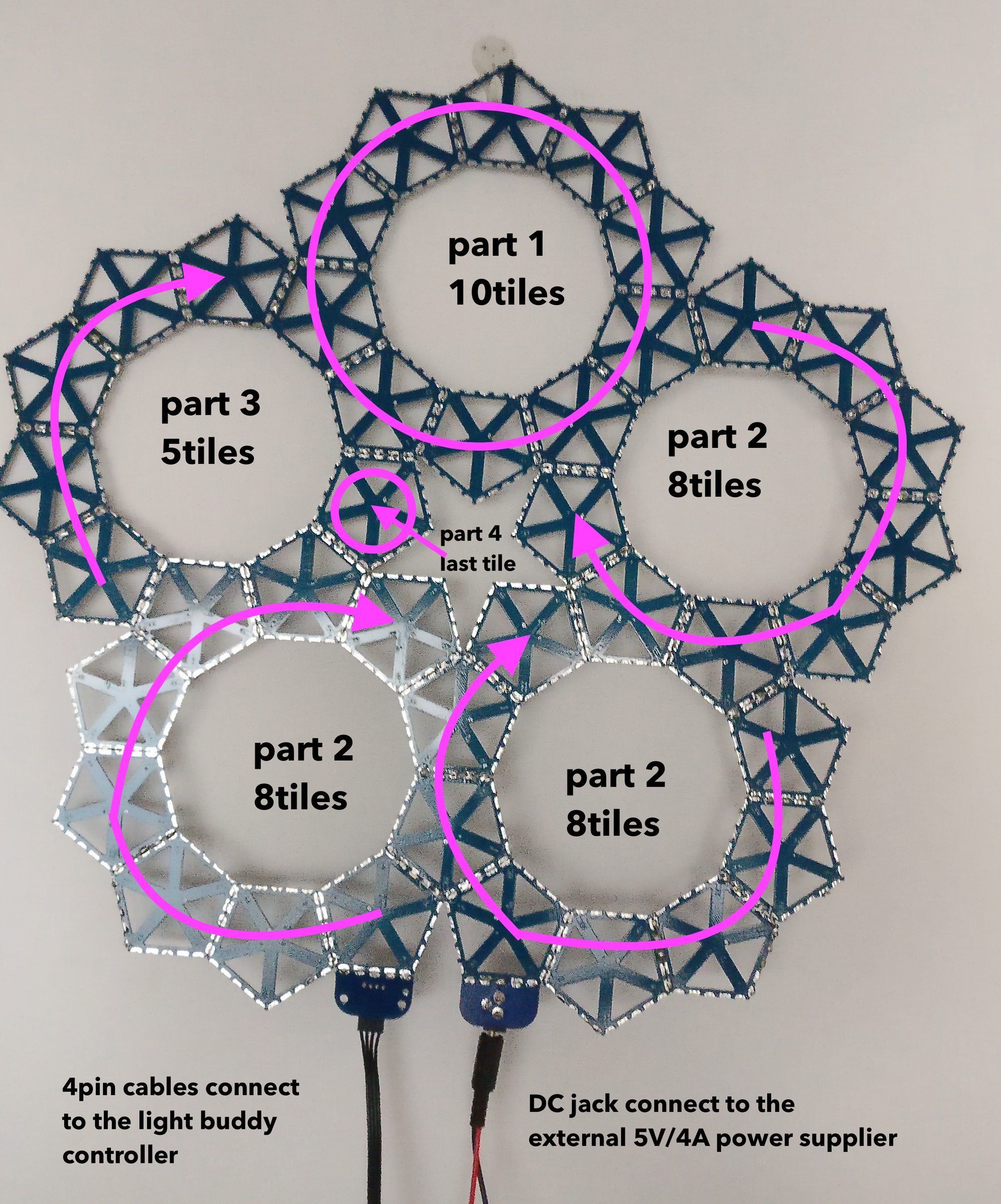 Pentagon LED Sculpture : 11 Steps (with Pictures) - Instructables