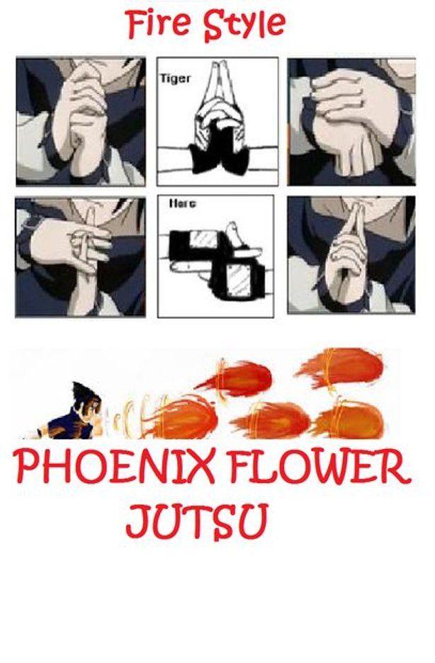 Fireball Jutsu Hand Signs