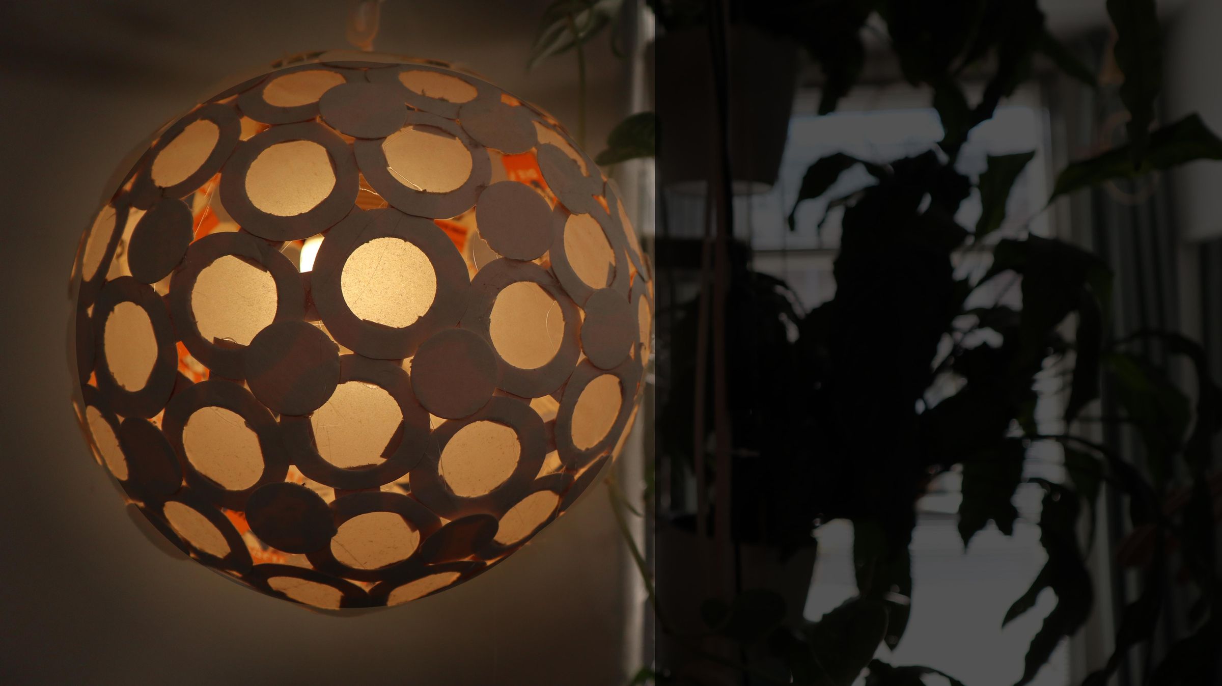 Stylish Globe Pendant Light From Recycled Groceries Carton : 7 Steps ...
