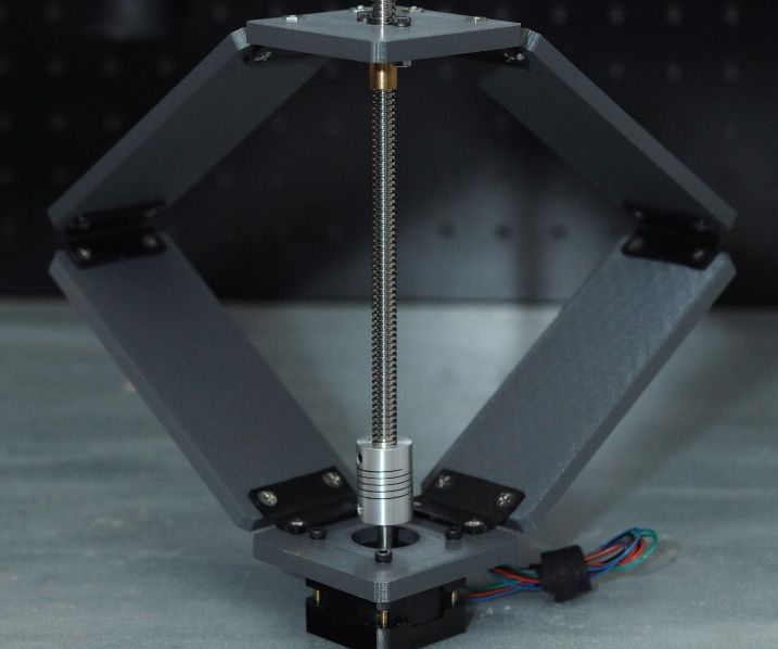 Low-Cost Linear Actuator Based on the Sarrus Linkage : 11 Steps (with ...
