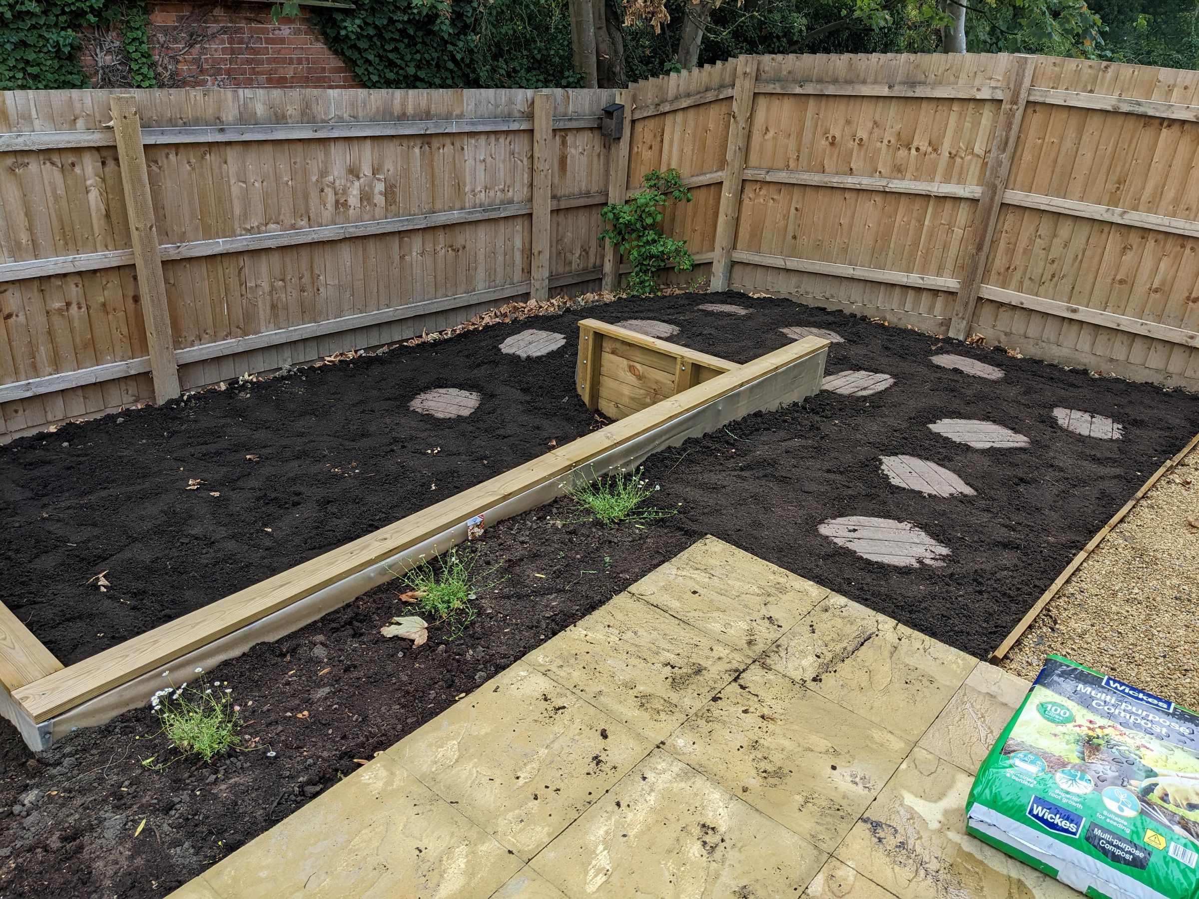 Creating a Beautiful Tiered Garden From a Boring New Build Slope : 8 ...