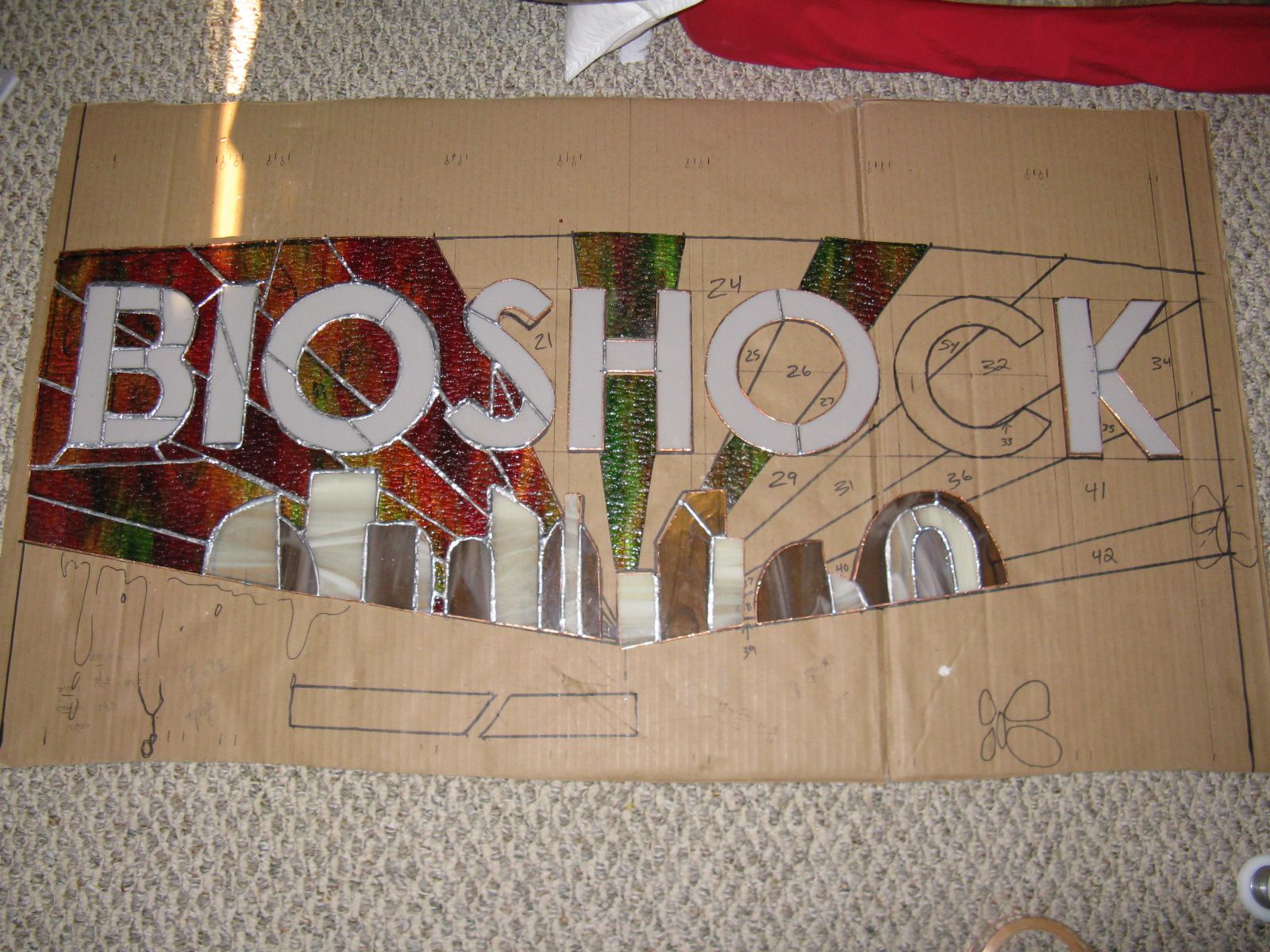 Bioshock Stained Glass Logo : 13 Steps (with Pictures) - Instructables