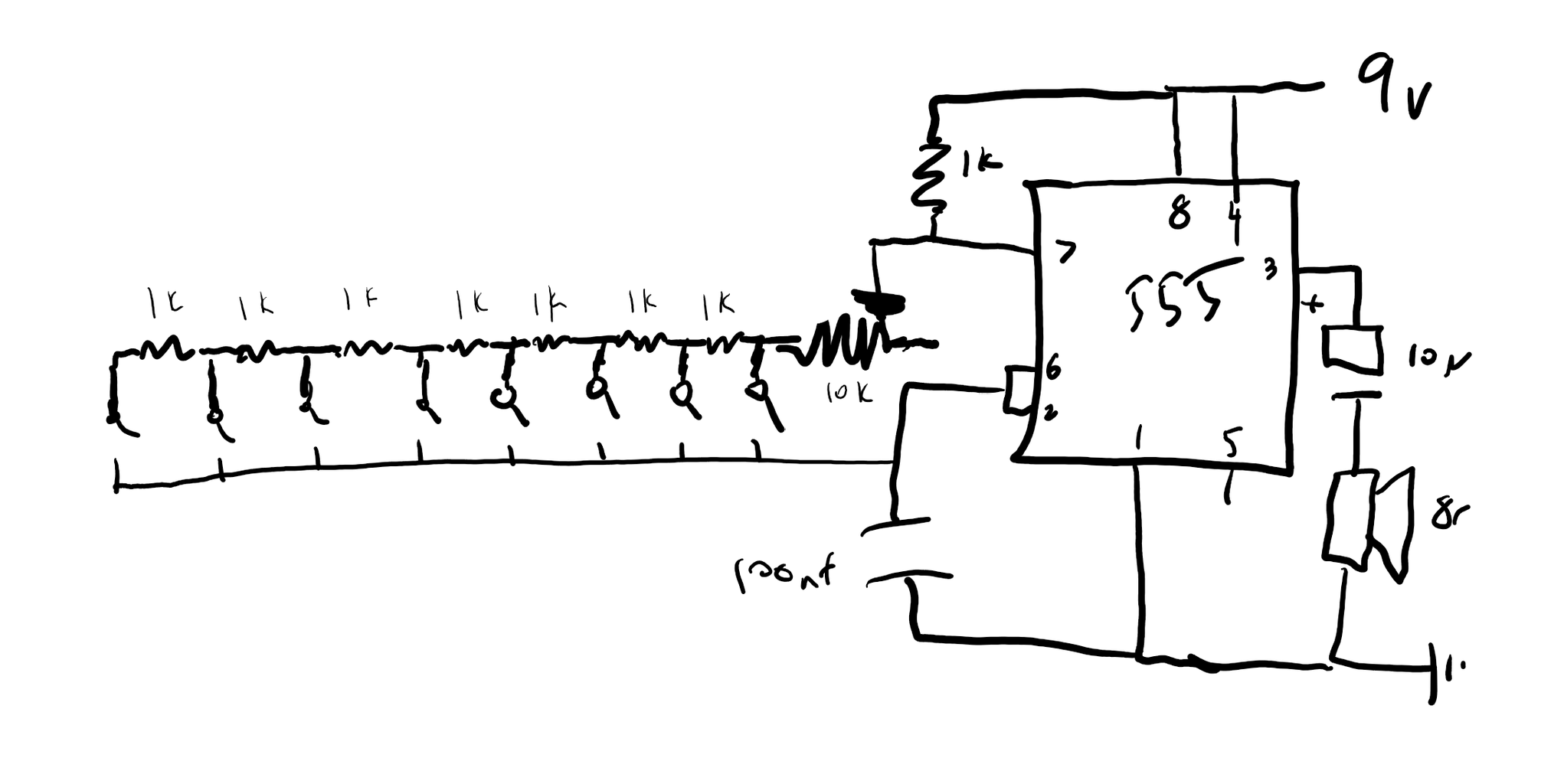 Pruyn 555 Timer Project Toy Organ 6 Steps Instructables