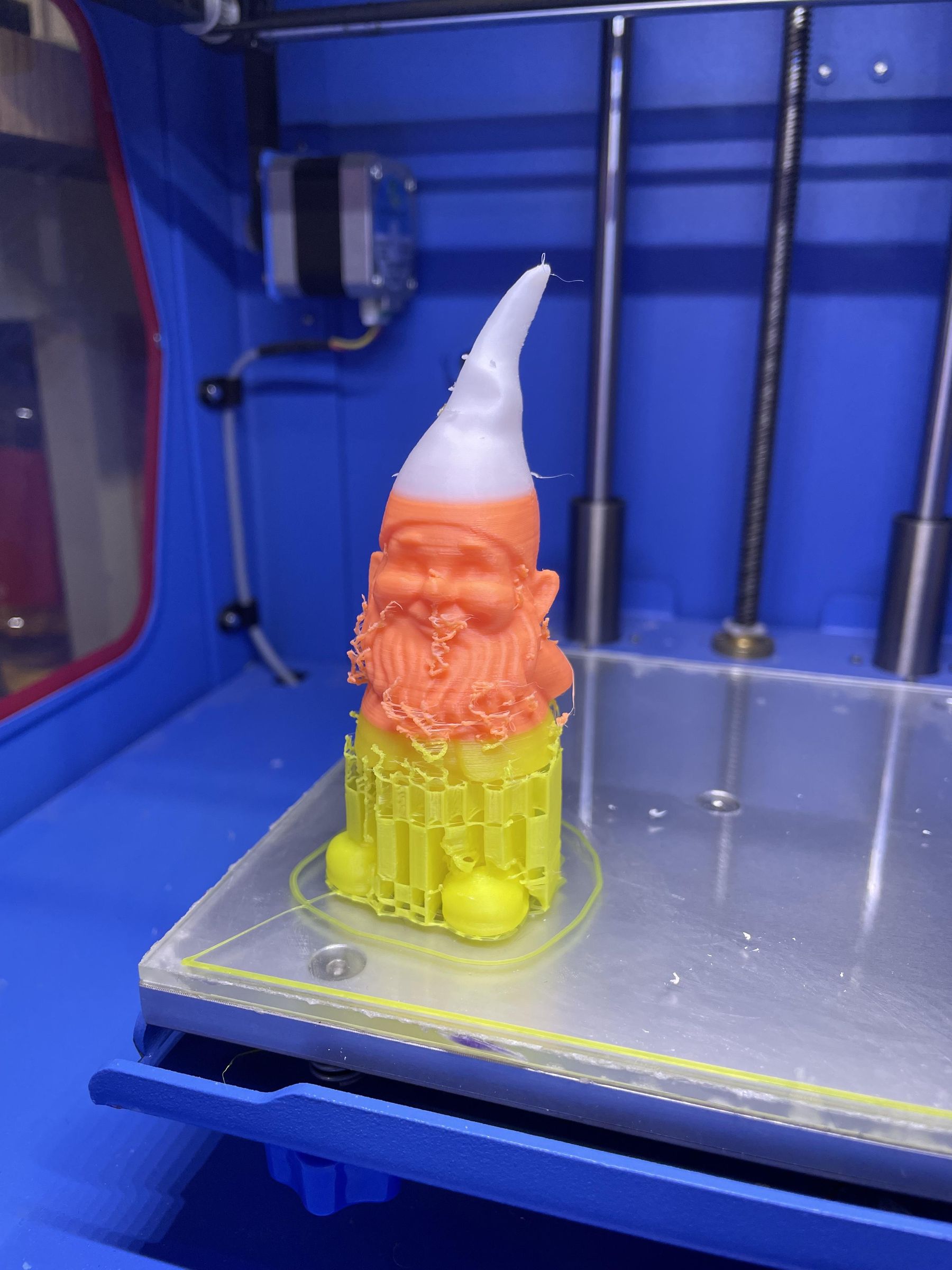3D Printed Candy Corn Gnome With Filament Splicing : 3 Steps ...