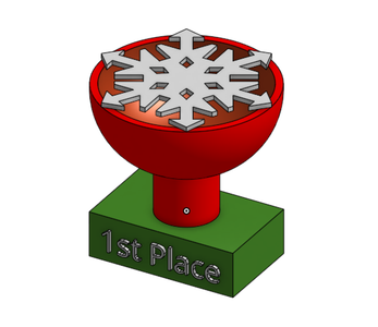 3D Printed Holiday Designed Snowflake Trophy : 7 Steps - Instructables