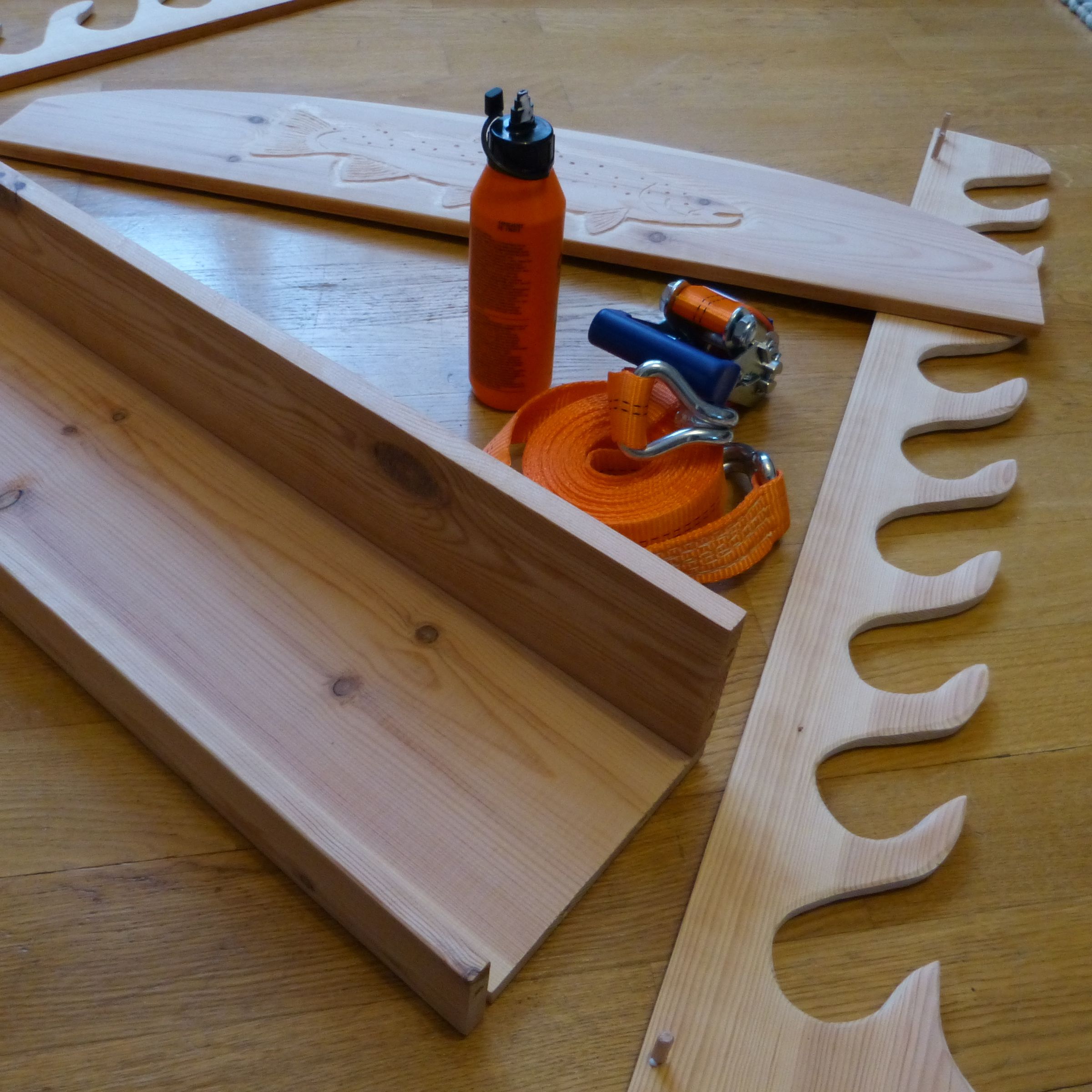 DIY Fishing Rod Storage Rack , Wallmounted : 15 Steps (with Pictures ...