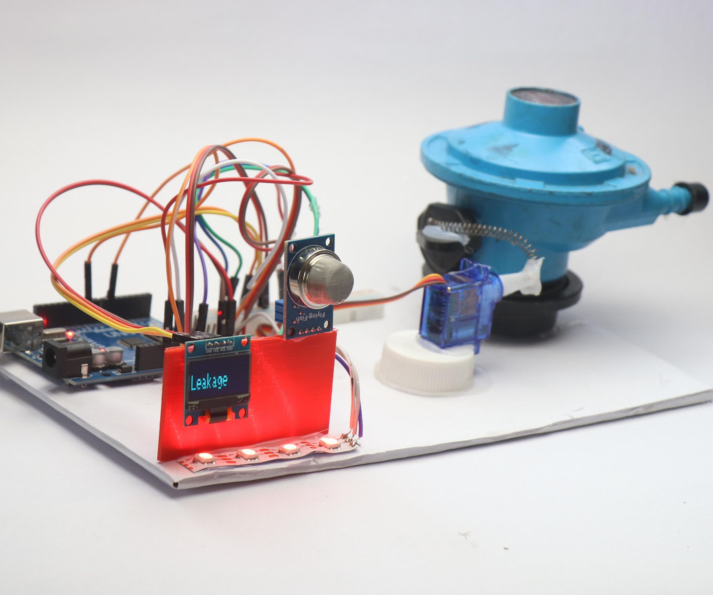 Arduino LPG Gas Leakage Detection System With Auto Cut-Off Regulator ...