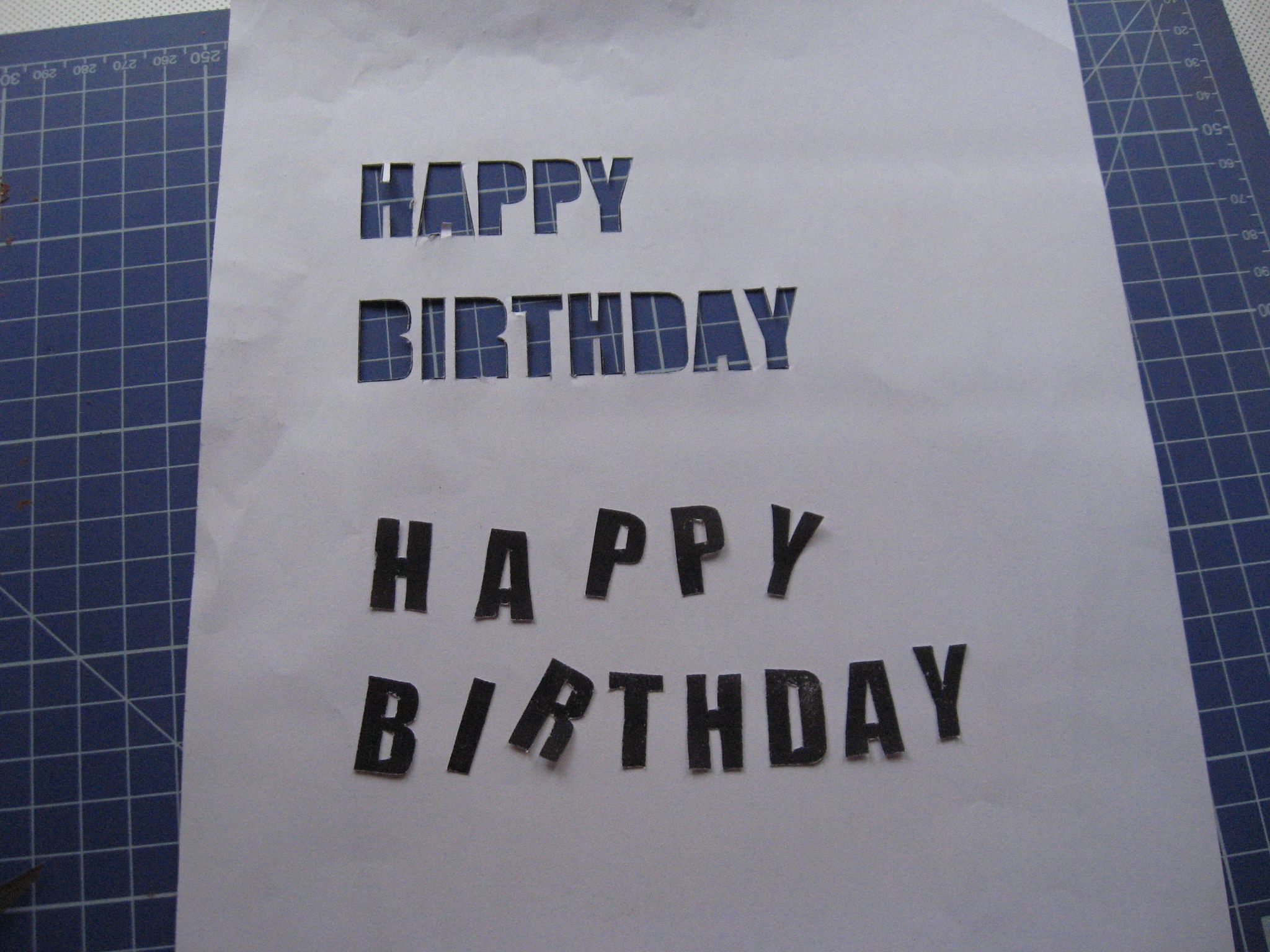 How to Make an Ink-sprayed Birthday Card : 7 Steps (with Pictures ...