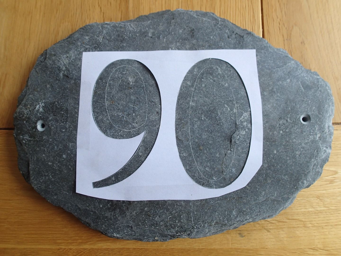 Slate House Number : 4 Steps (with Pictures) - Instructables