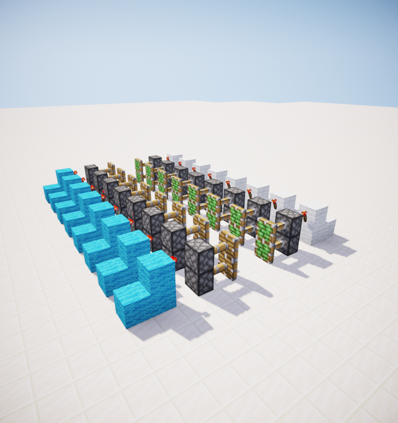How to Build a Piston Hallway in Minecraft : 6 Steps - Instructables