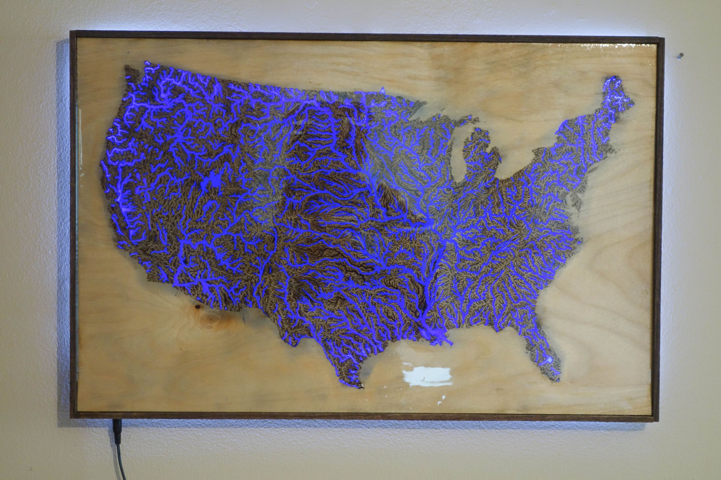 Illuminated Waterways of the United States Map : 12 Steps (with ...