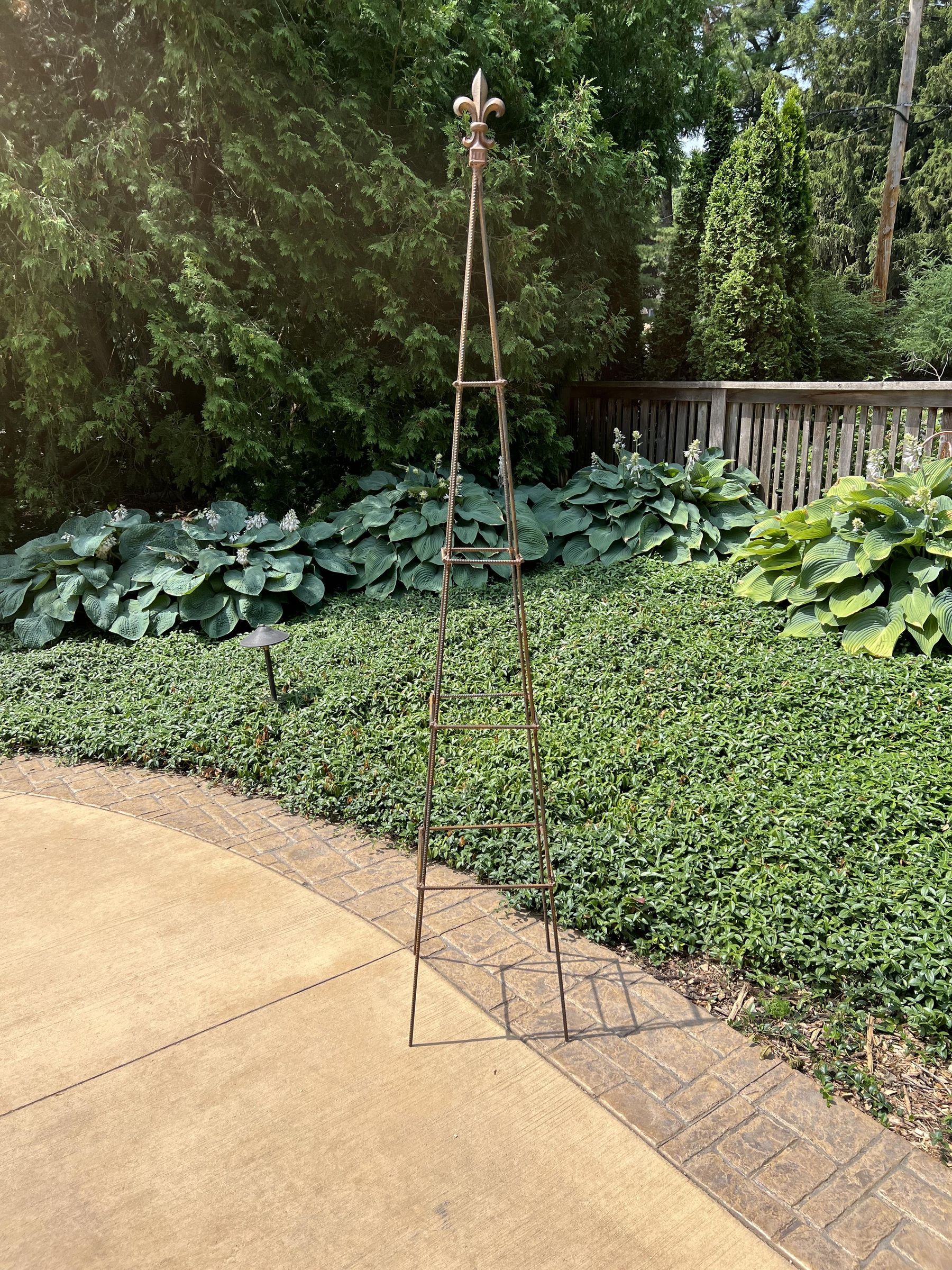 Garden Obelisk/Trellis Made From Rebar : 9 Steps (with Pictures ...