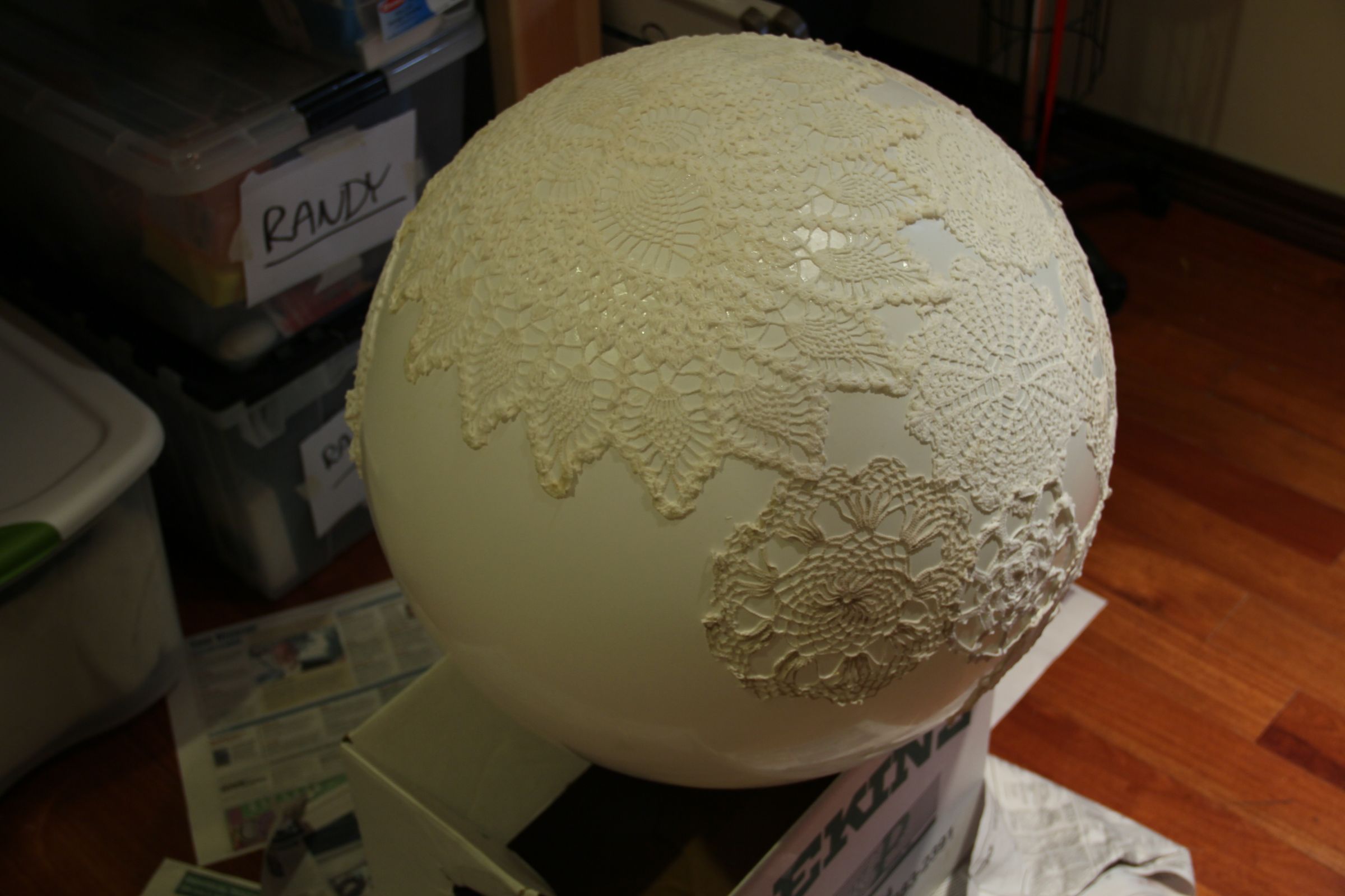 Doily Lamp : 3 Steps (with Pictures) - Instructables