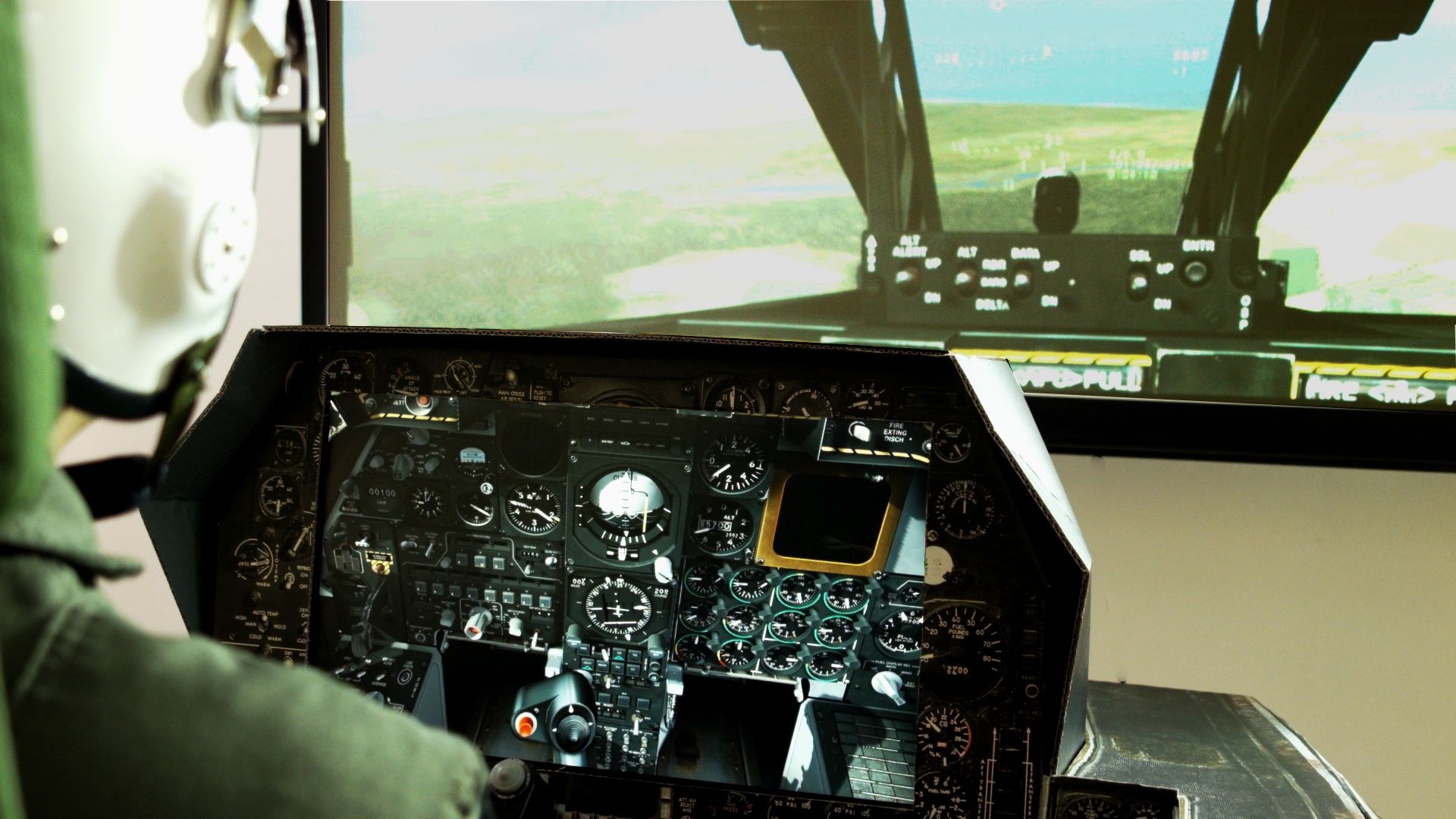 Full Scale Fighter Jet Cockpit From Cardboard : 7 Steps (with Pictures ...