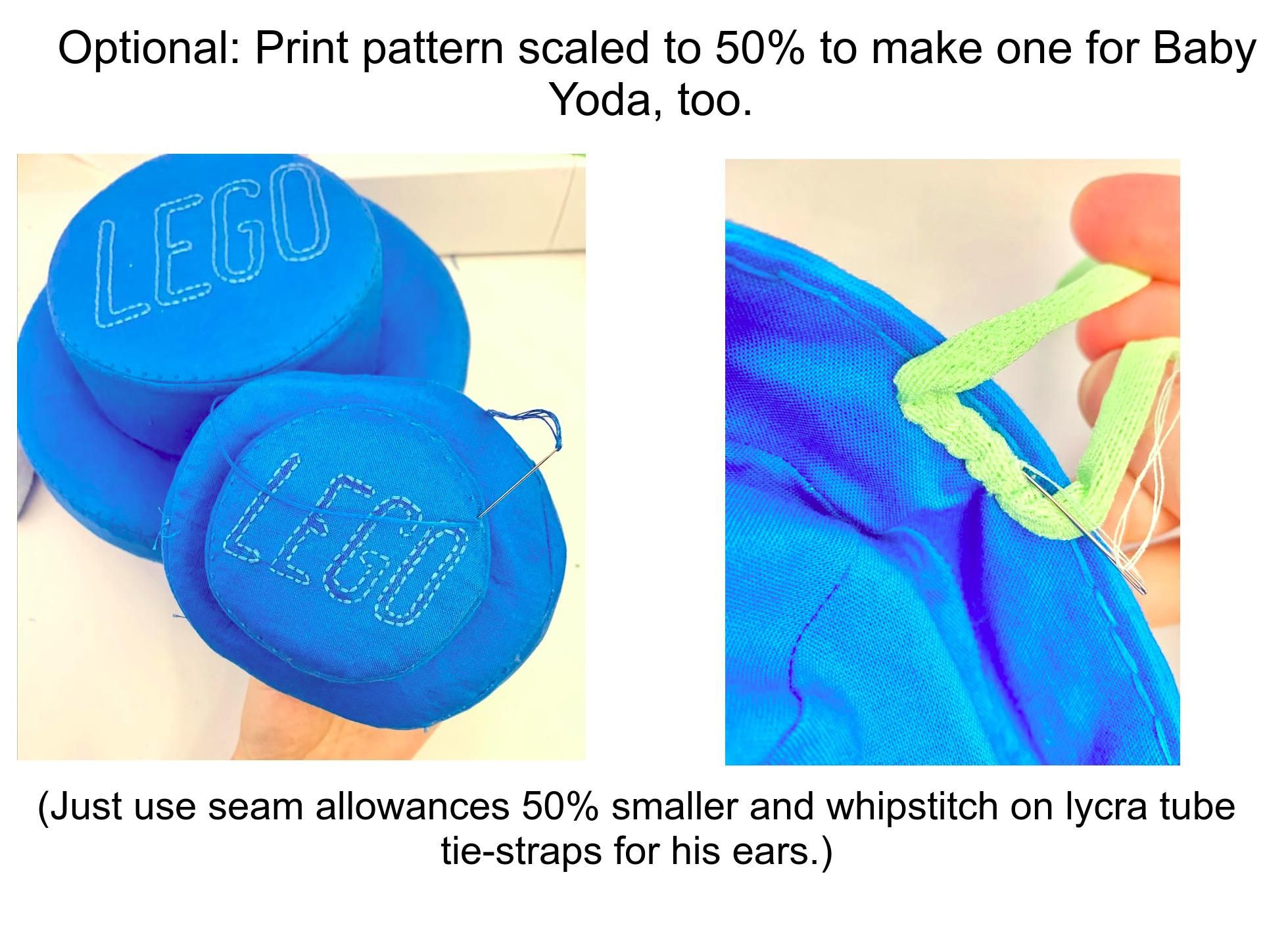 Cloth LEGO Brick Hat + Sewing Pattern. : 34 Steps (with Pictures ...