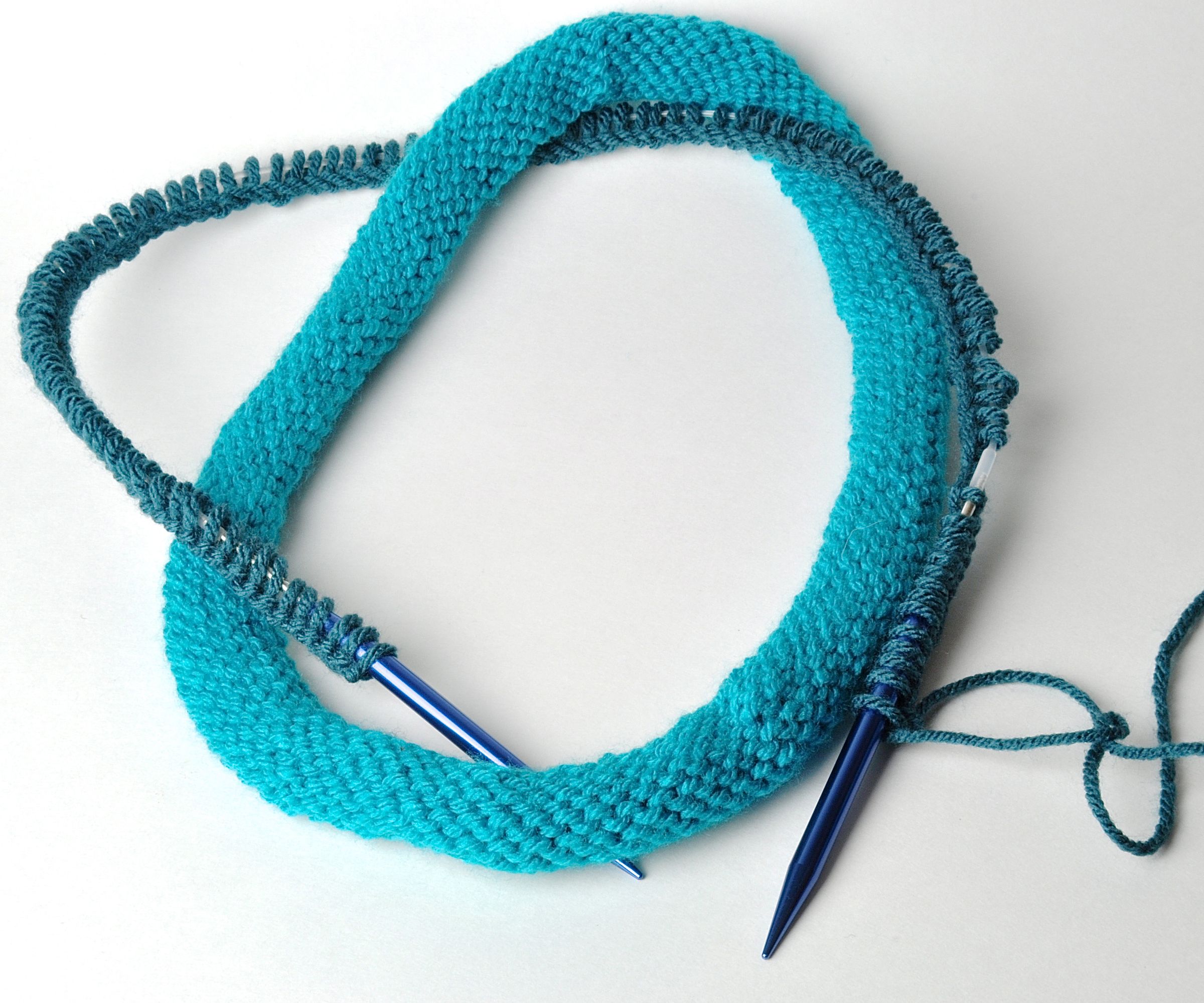 Infinity Times 7 Scarf - Knitting in a Round : 4 Steps (with Pictures ...