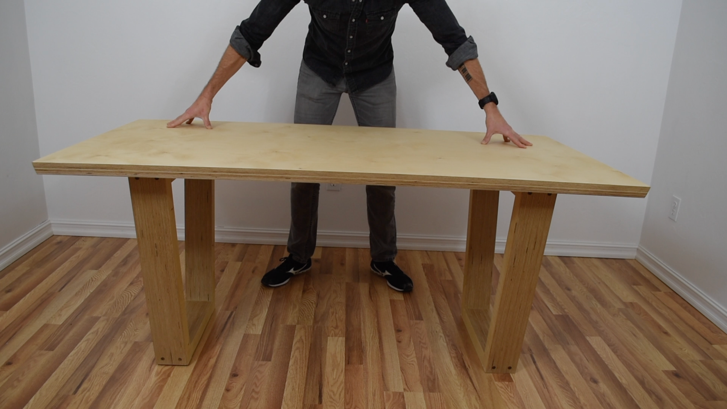 Making High End Furniture From Plywood - DIY Modern Dining Table : 6 ...