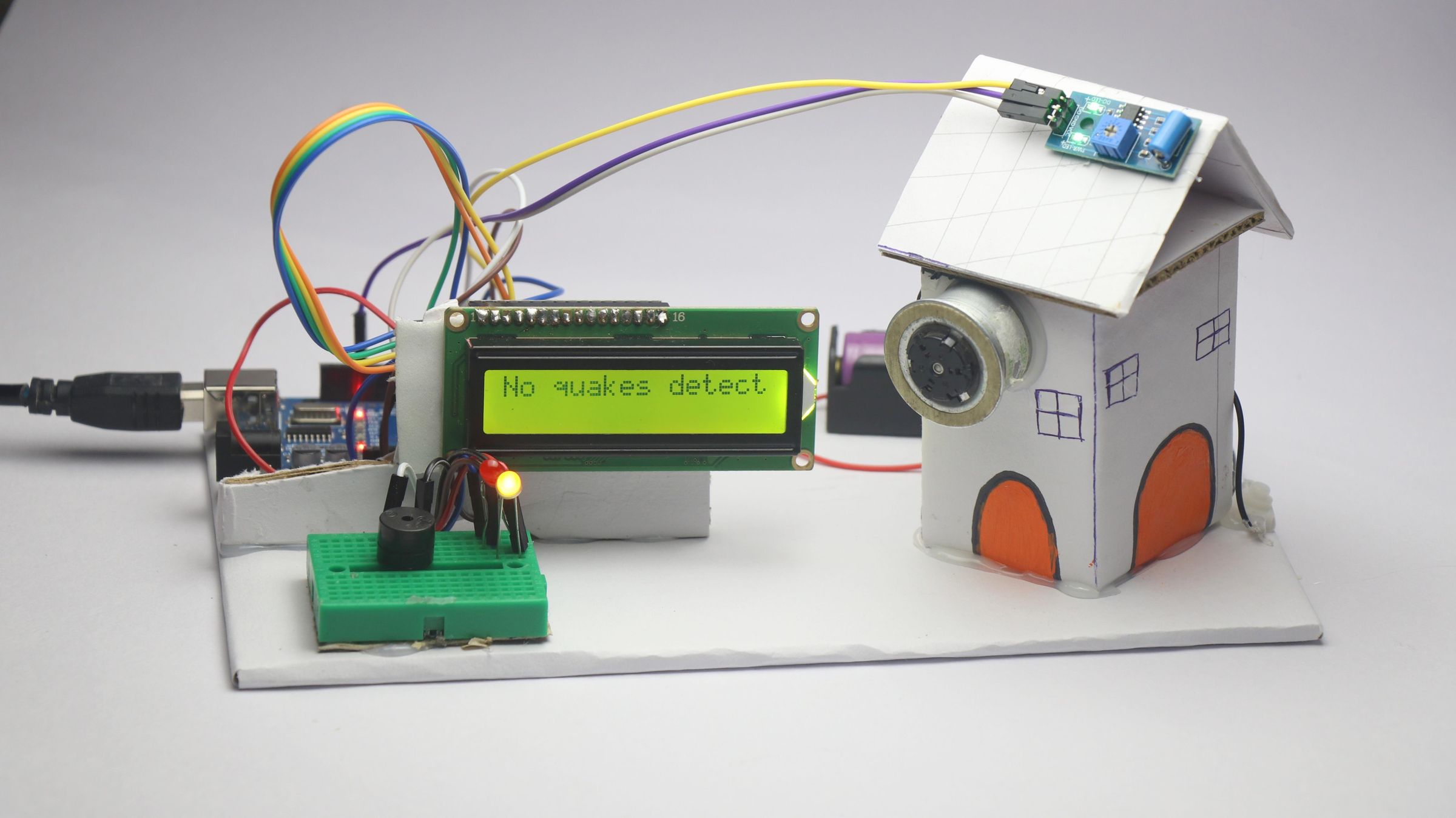 DIY Earthquake Detector and Alert System Using Arduino : 5 Steps (with ...