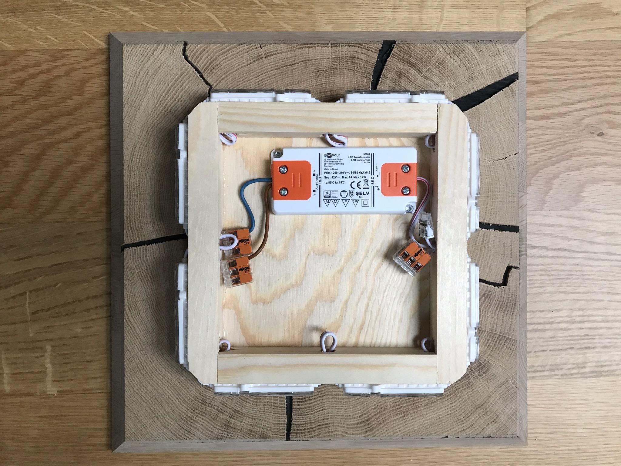 DIY Wood Wall Light - Wall Lamp With End Grain Element : 9 Steps (with ...