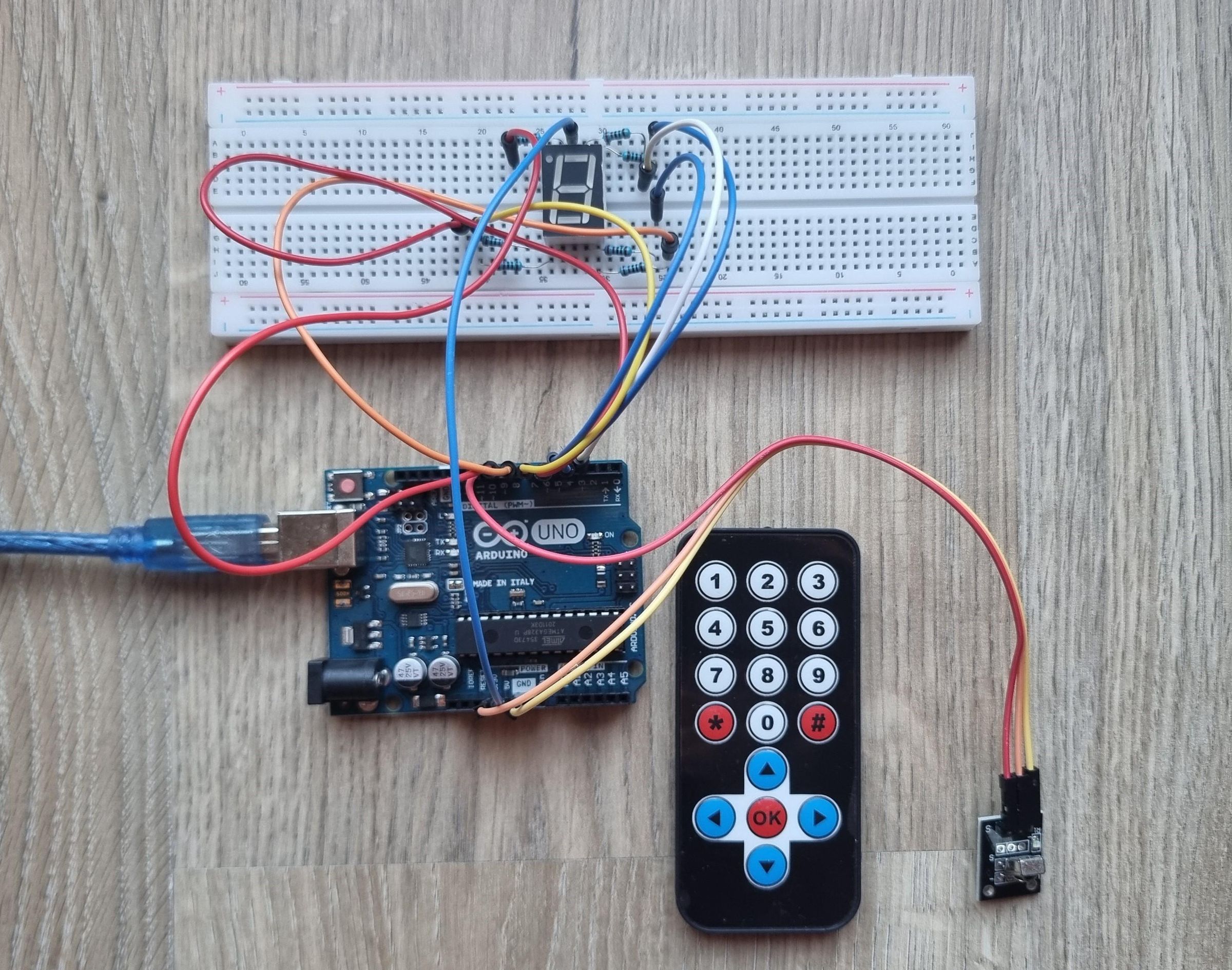 Seven Segment Display and IR Remote With Arduino Uno : 5 Steps - Instructables