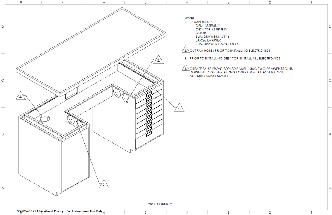 Convertible Standing Desk With Hidden Computer : 10 Steps (with ...