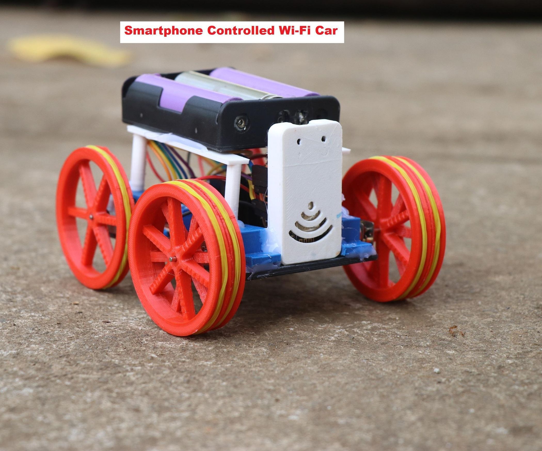 Make 3d Printed Smartphone Controlled Wi-Fi Car : 7 Steps (with ...
