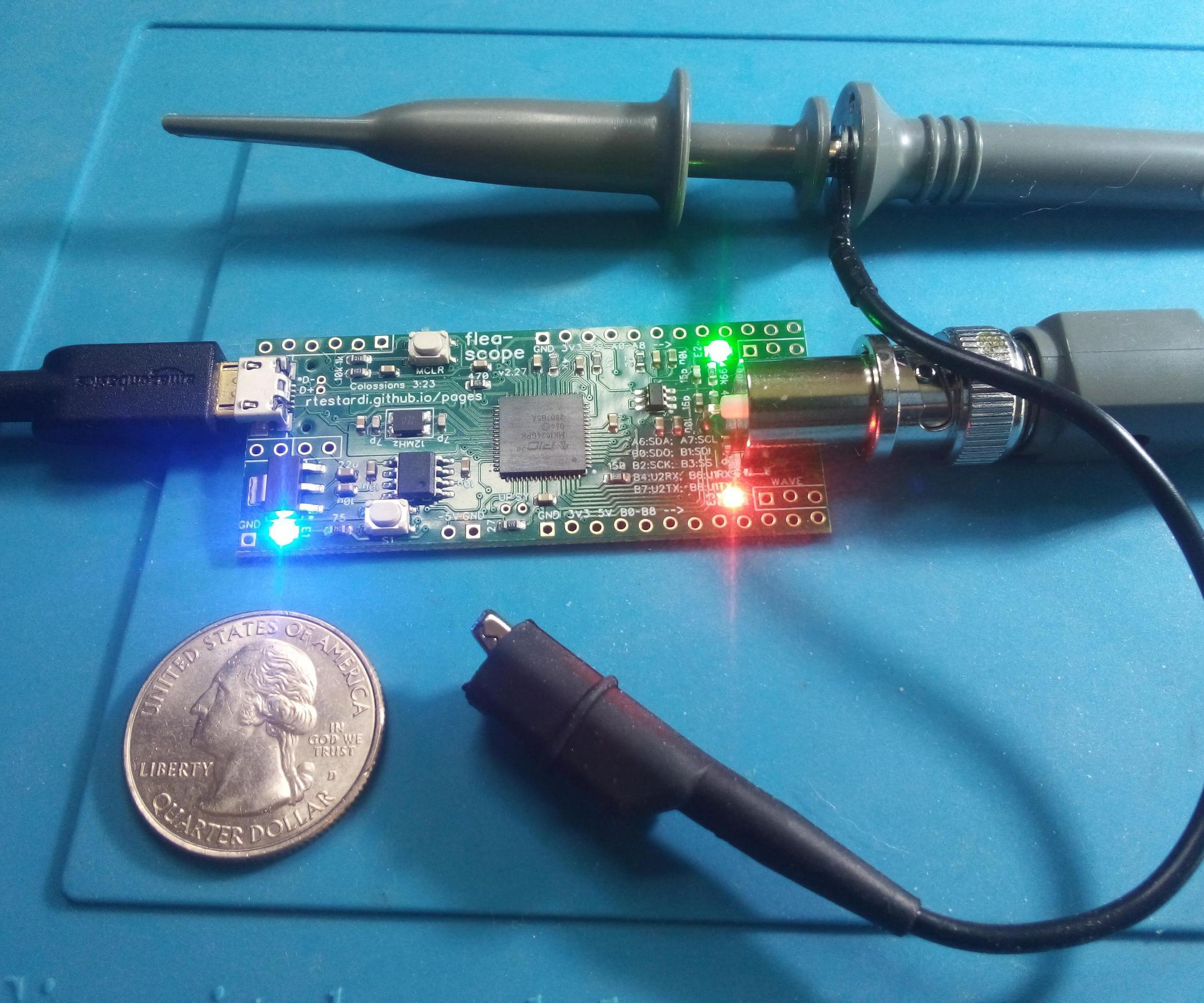 Flea-Scope™ USB Oscilloscope ($18, 18 Msps, WebUSB) : 7 Steps (with ...