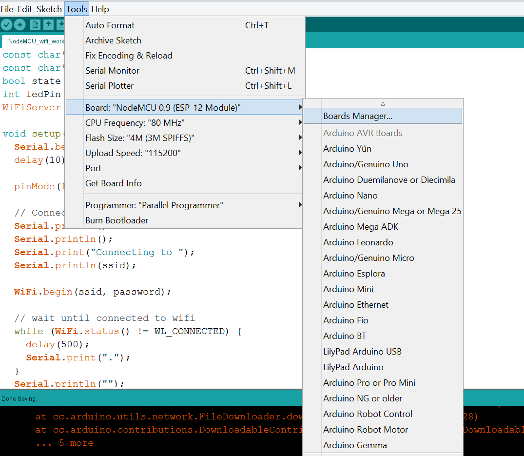 Controlling LED With NodeMCU ESP8266 and Quark D2000 Board : 7 Steps ...