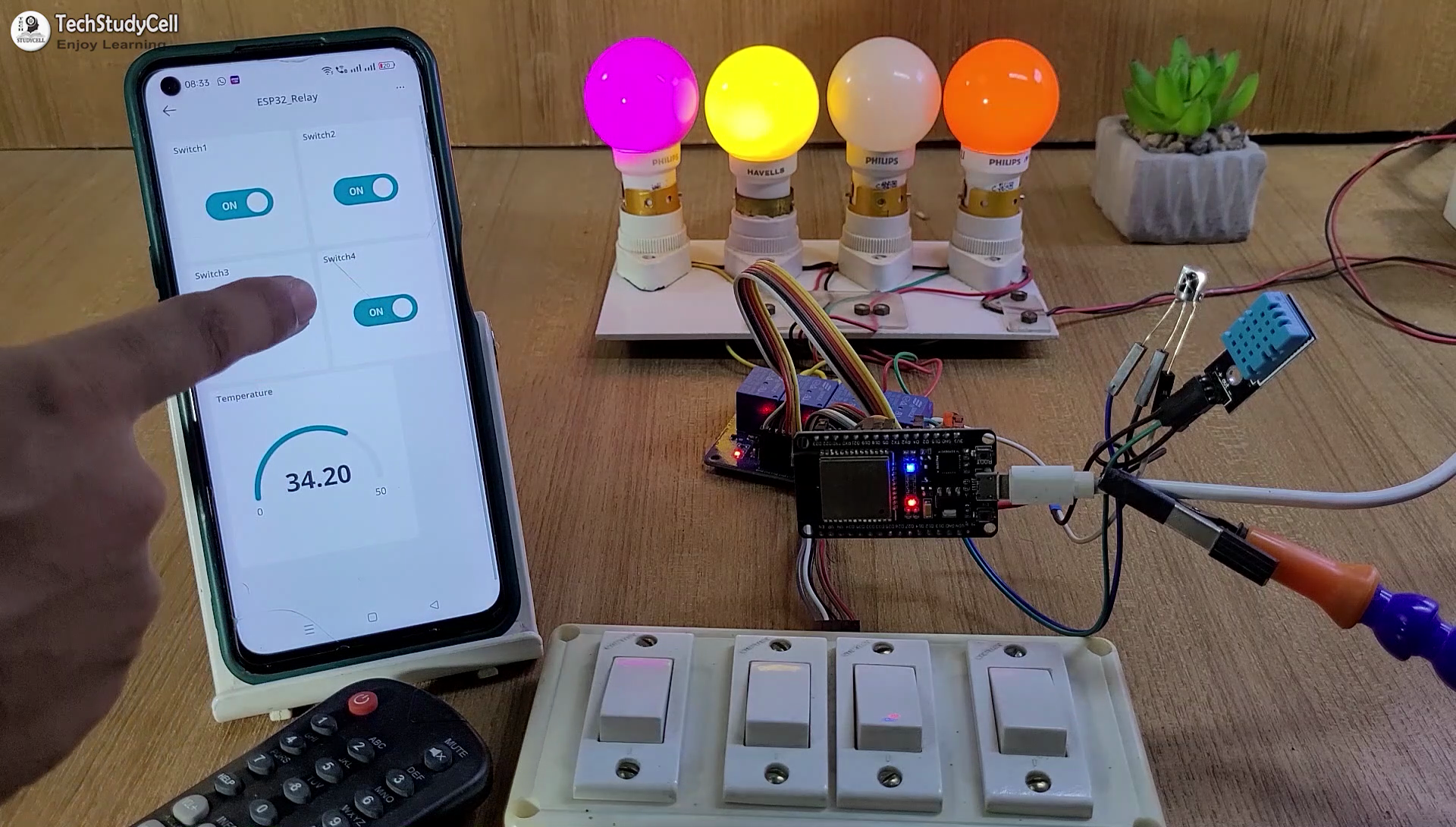 ESP32 Home Automation Using Arduino IoT Cloud Google Assistant : 16 ...