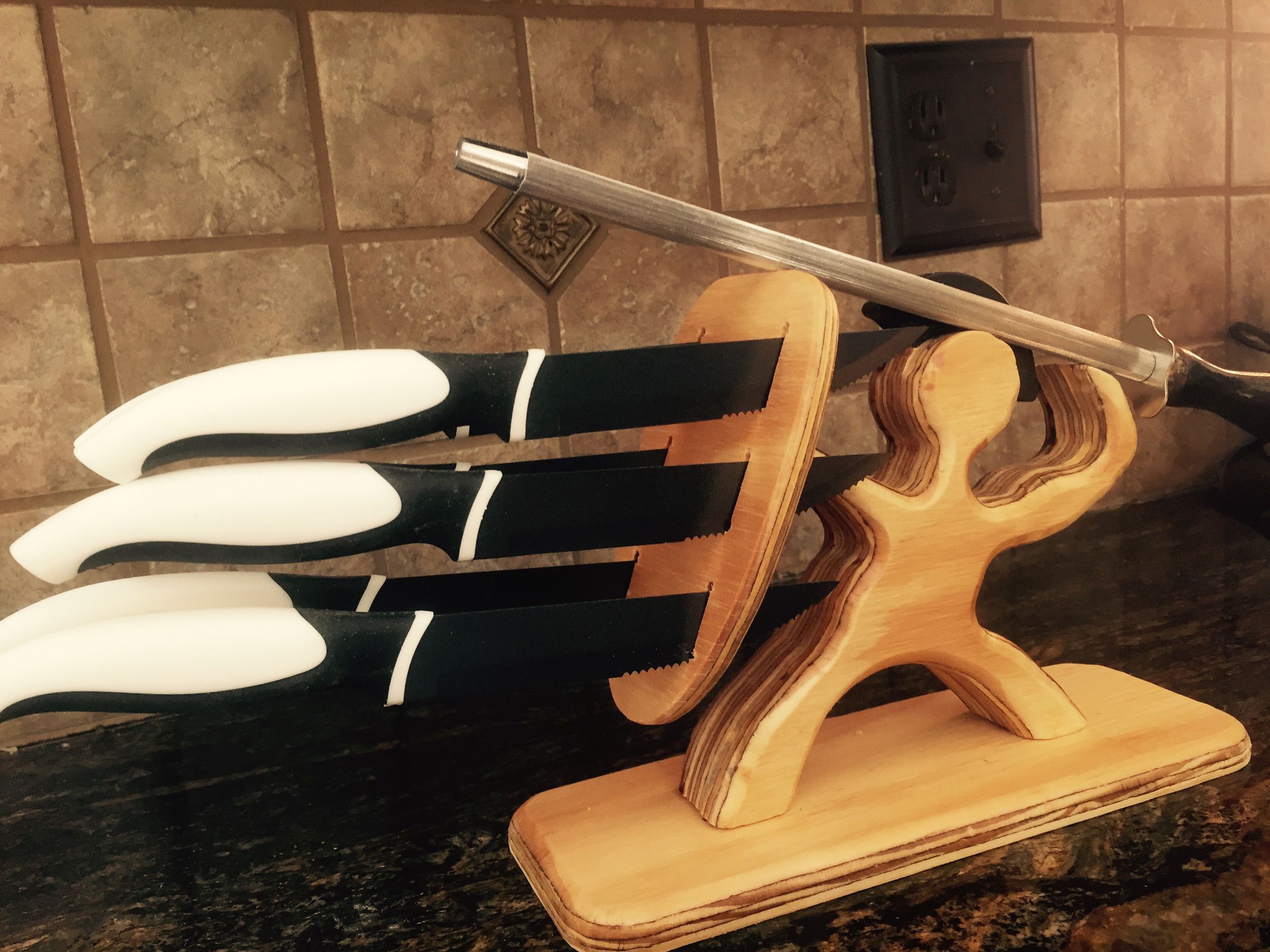 Knife Block a Remix Using Tools That You Might Have! No CNC Machines ...