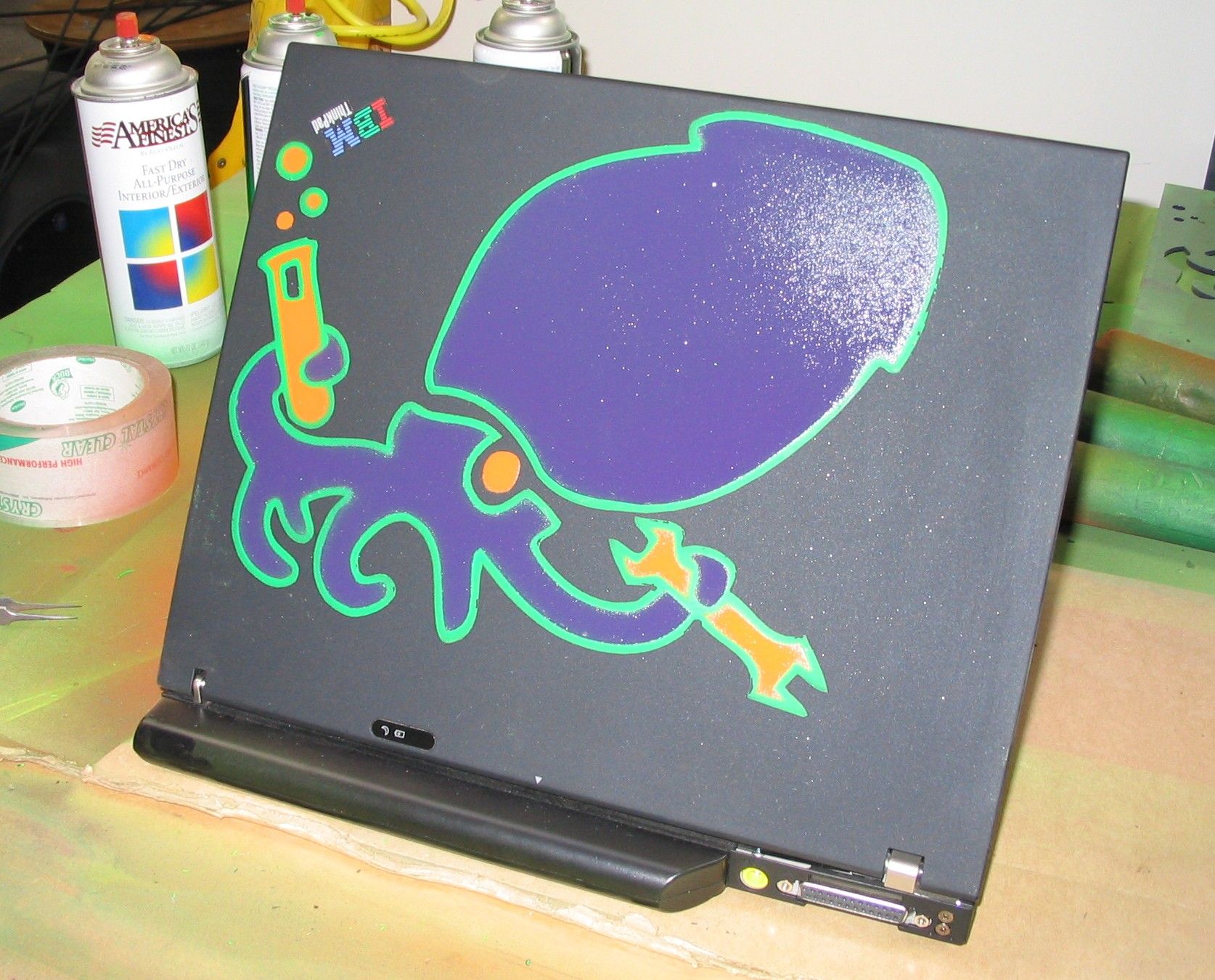 Spray Paint Stencil for Laptop : 13 Steps (with Pictures) - Instructables