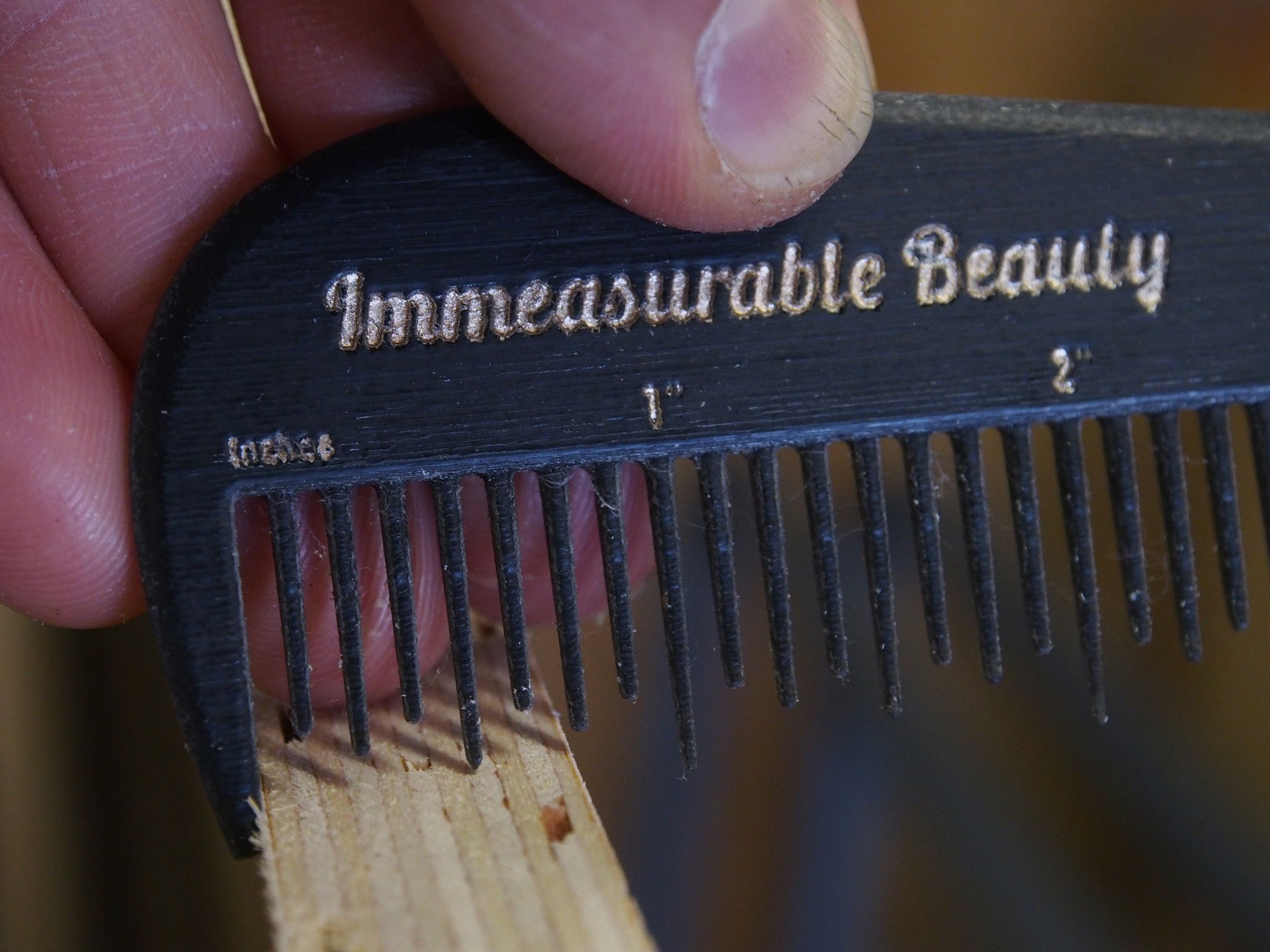 Immeasurable Beauty - a Comb That Is Also a Ruler : 6 Steps (with ...