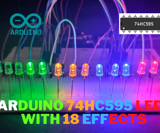 Arduino 74hc595 Shift Register | 16 Led Chaser With 18 Effects : 10 Steps - Instructables