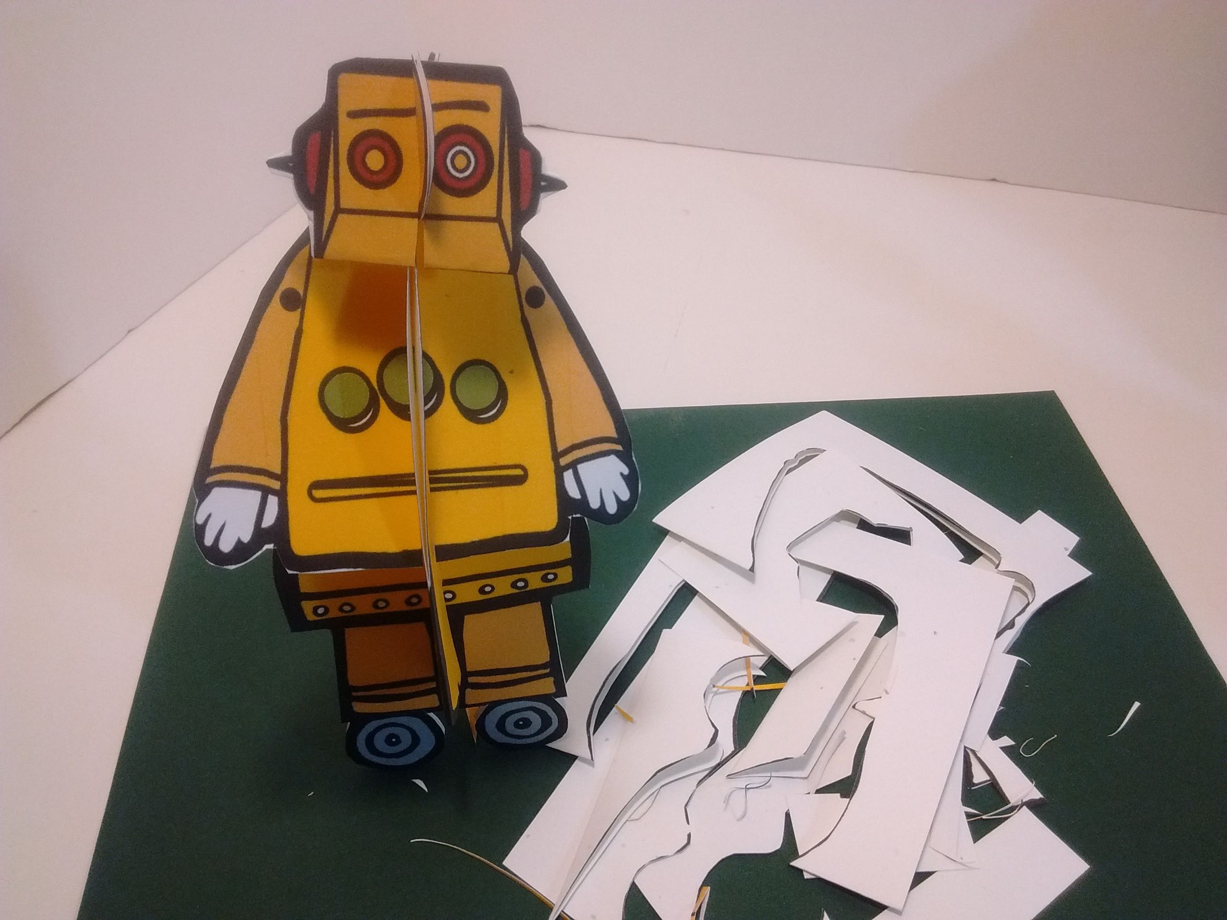 Blinky Paper Robot - 1st Paper Circuit Project : 7 Steps (with Pictures ...