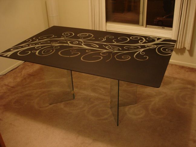 Glass Dining Room Table "Etching" : 8 Steps (with Pictures) - Instructables