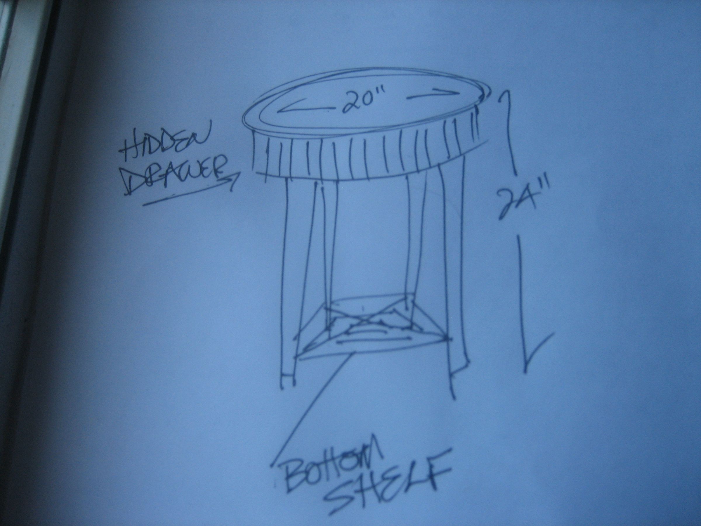 How To Draw A Round Table