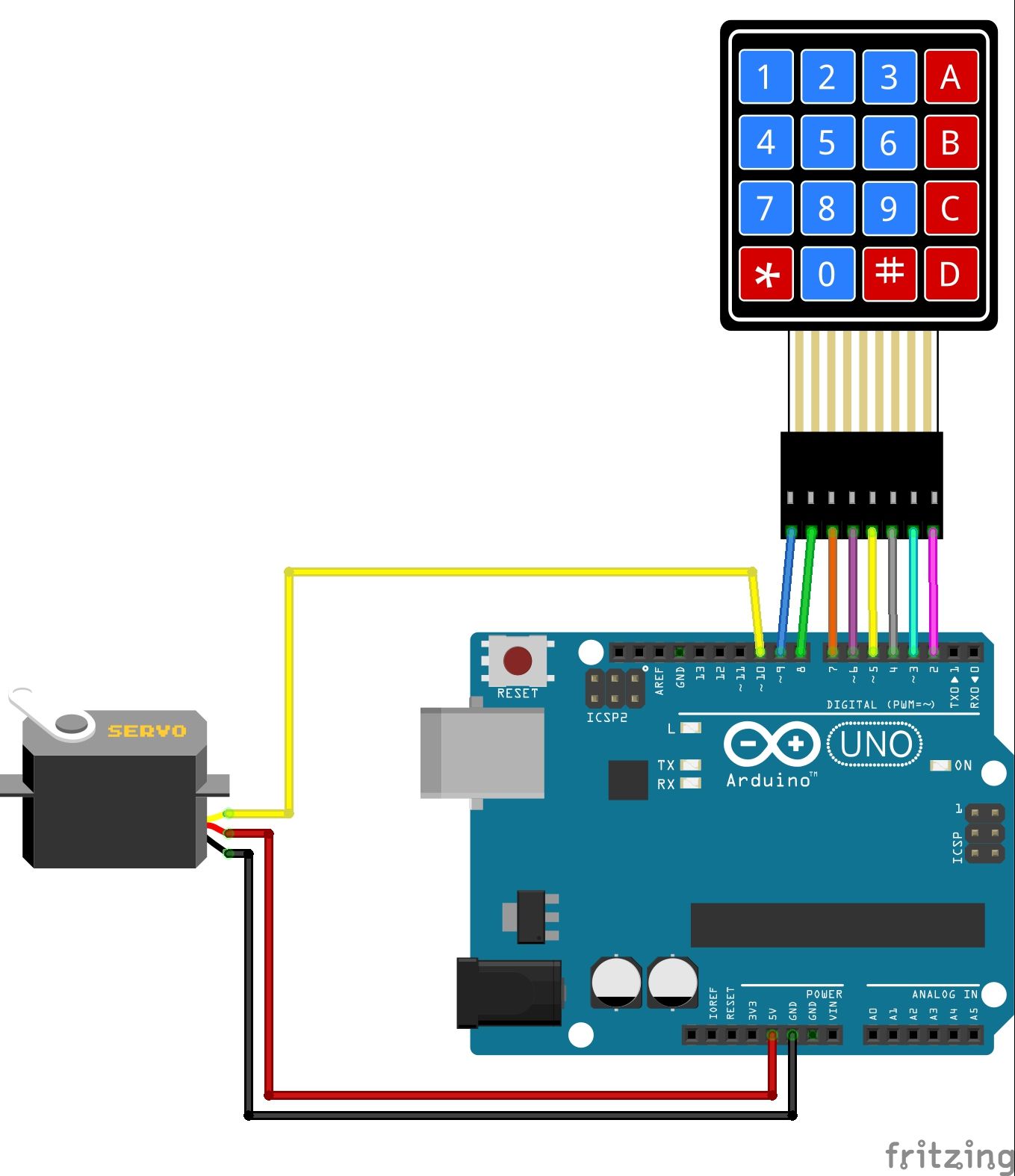 Servo With Keypad Entry : 4 Steps - Instructables