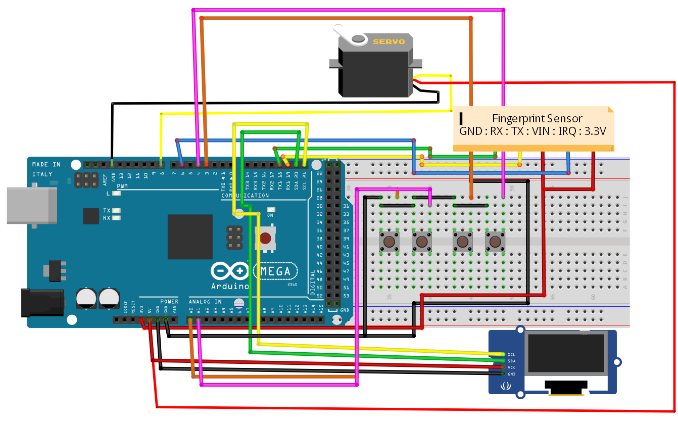 Fingerprint Smart Door Lock With OLED | Arduino : 7 Steps - Instructables